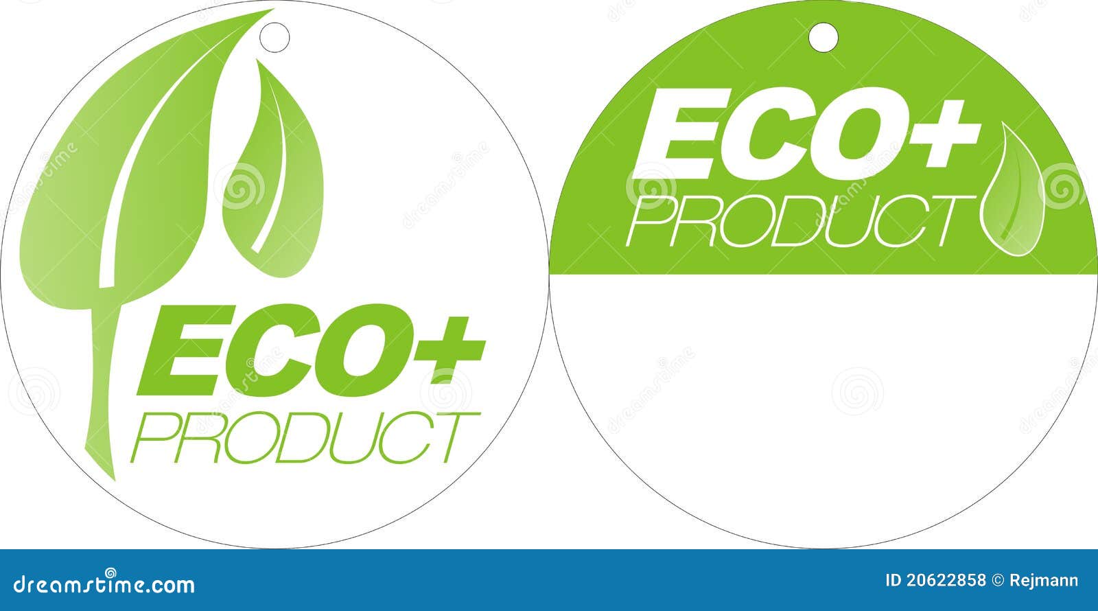Green Eco+ stickers stock vector. Illustration of ecological - 20622858