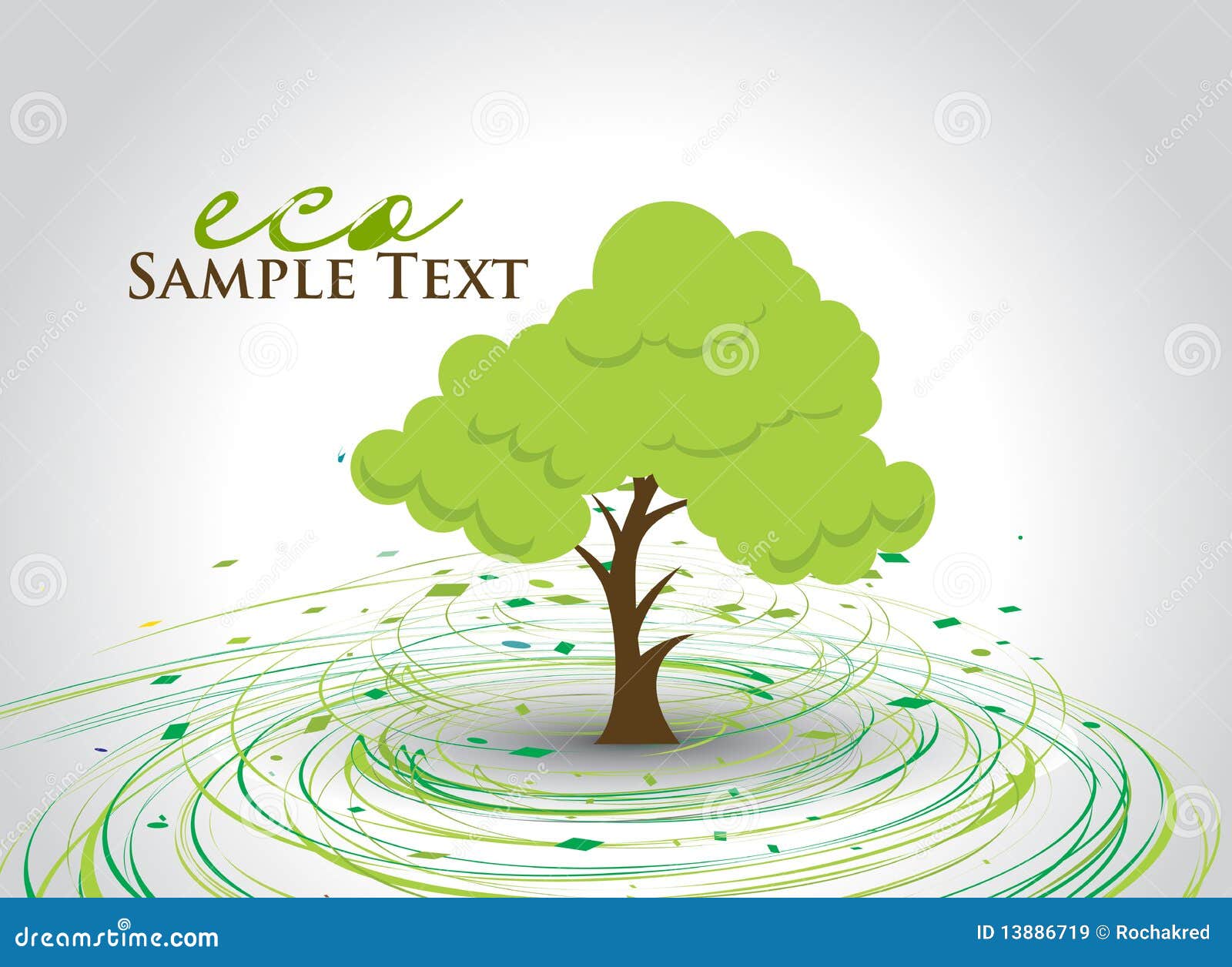 Green eco tree stock illustration. Illustration of natural - 13886719