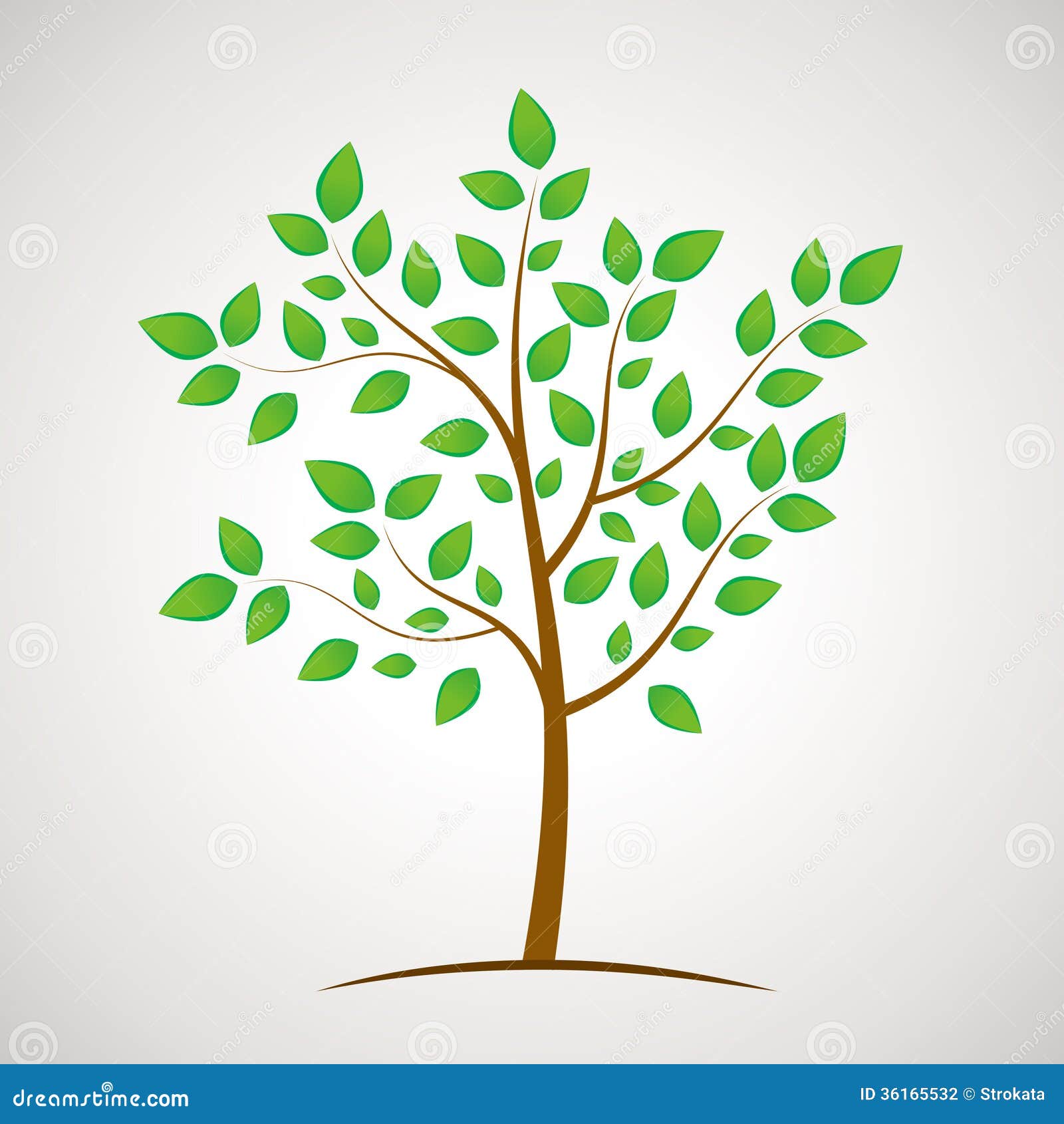 Green Eco Tree Icon with Plenty Leaves, Stock Photo - Image of vegan ...