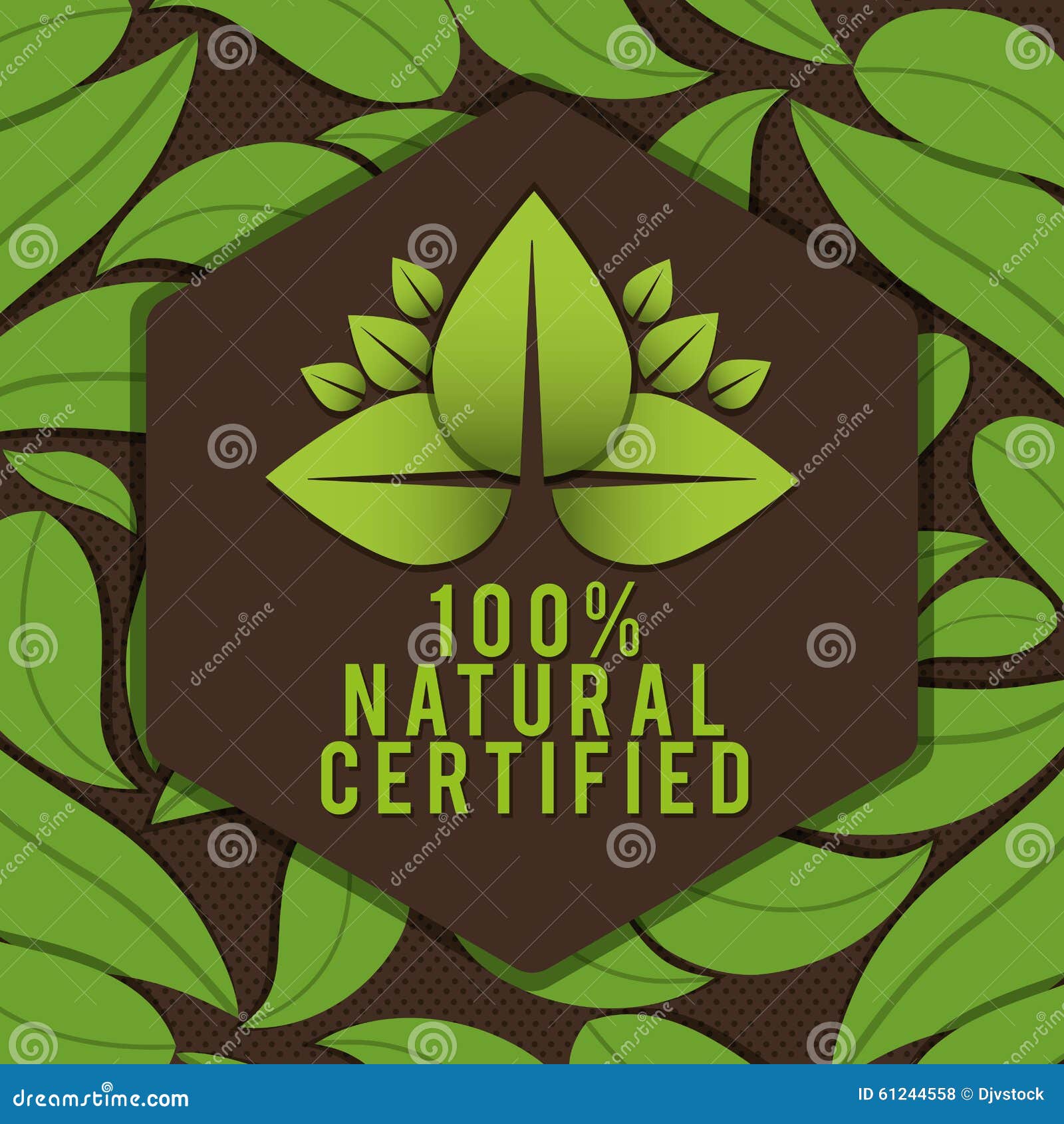 Green ecology label stock vector. Illustration of design - 61244558