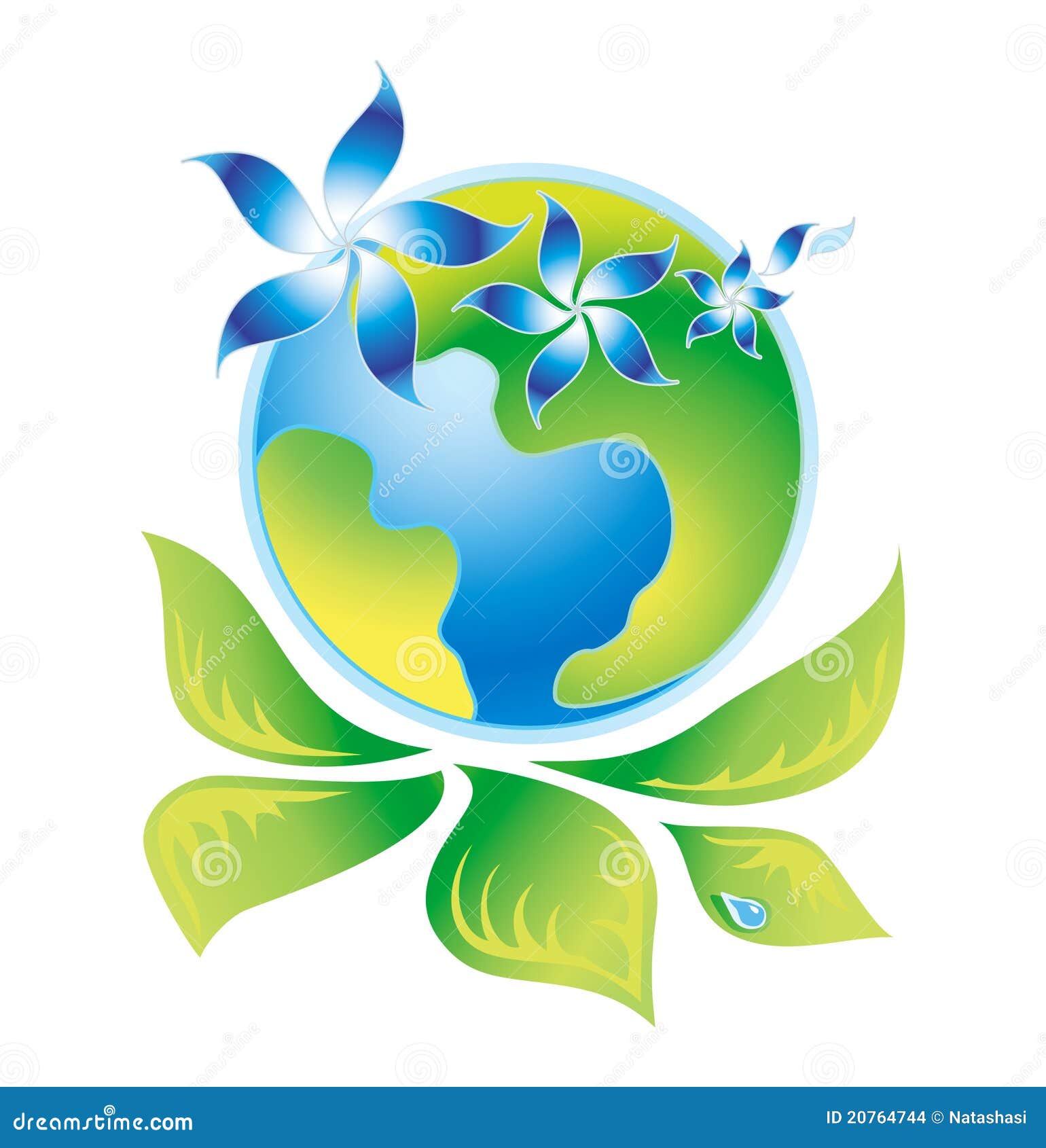 Green Ecology Logo 2 stock vector. Illustration of holiday - 20764744