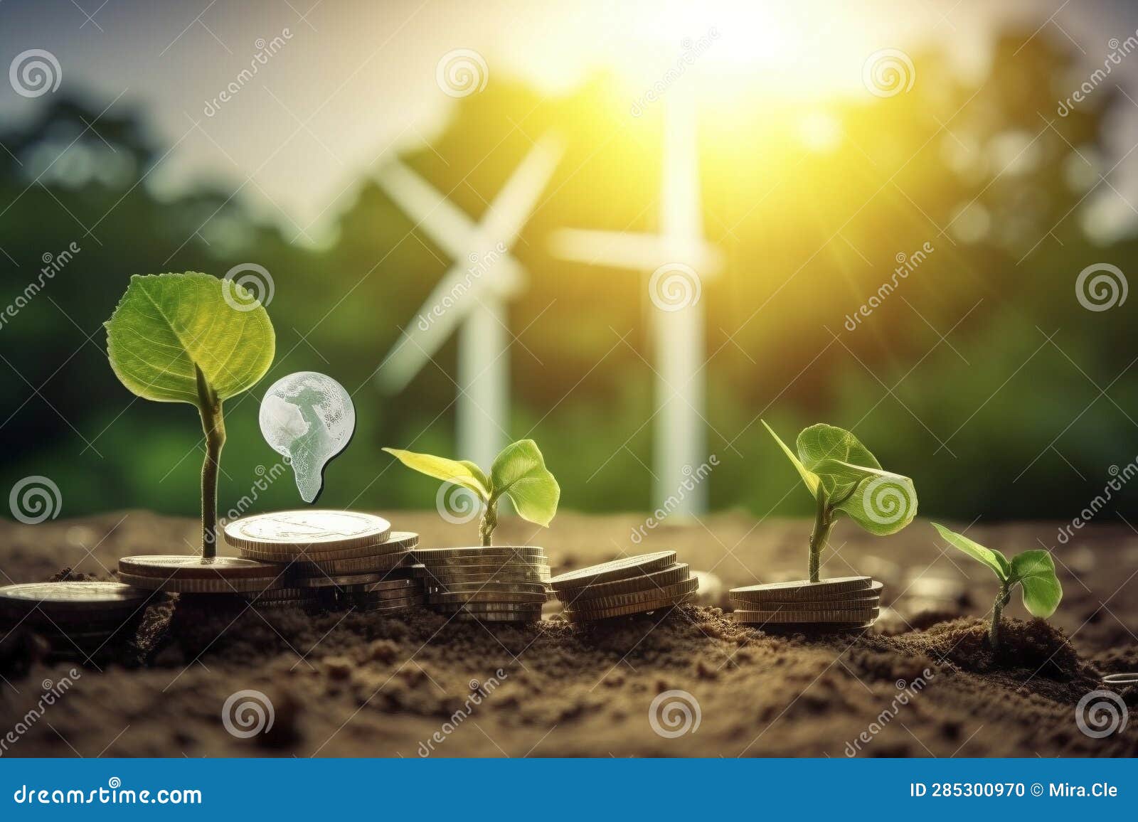 Green Economy Concept, Created with Generative AI Stock Photo - Image ...