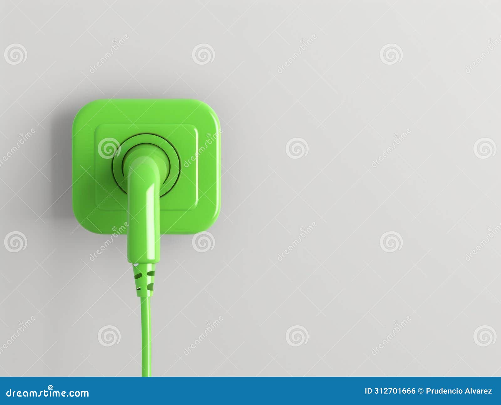 Green electric plug stock illustration. Illustration of industry ...
