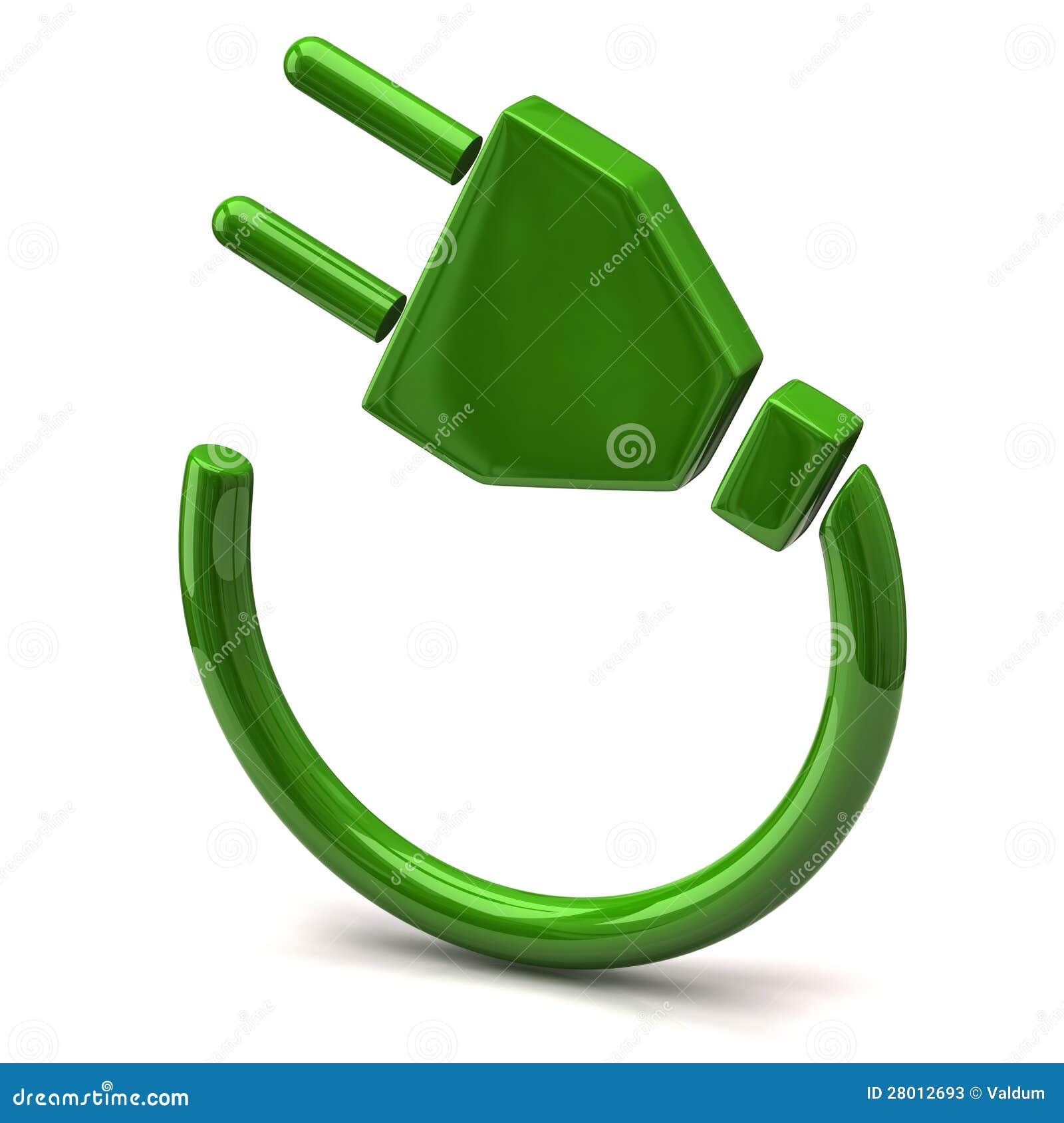Green electric plug icon stock illustration. Illustration of concepts ...
