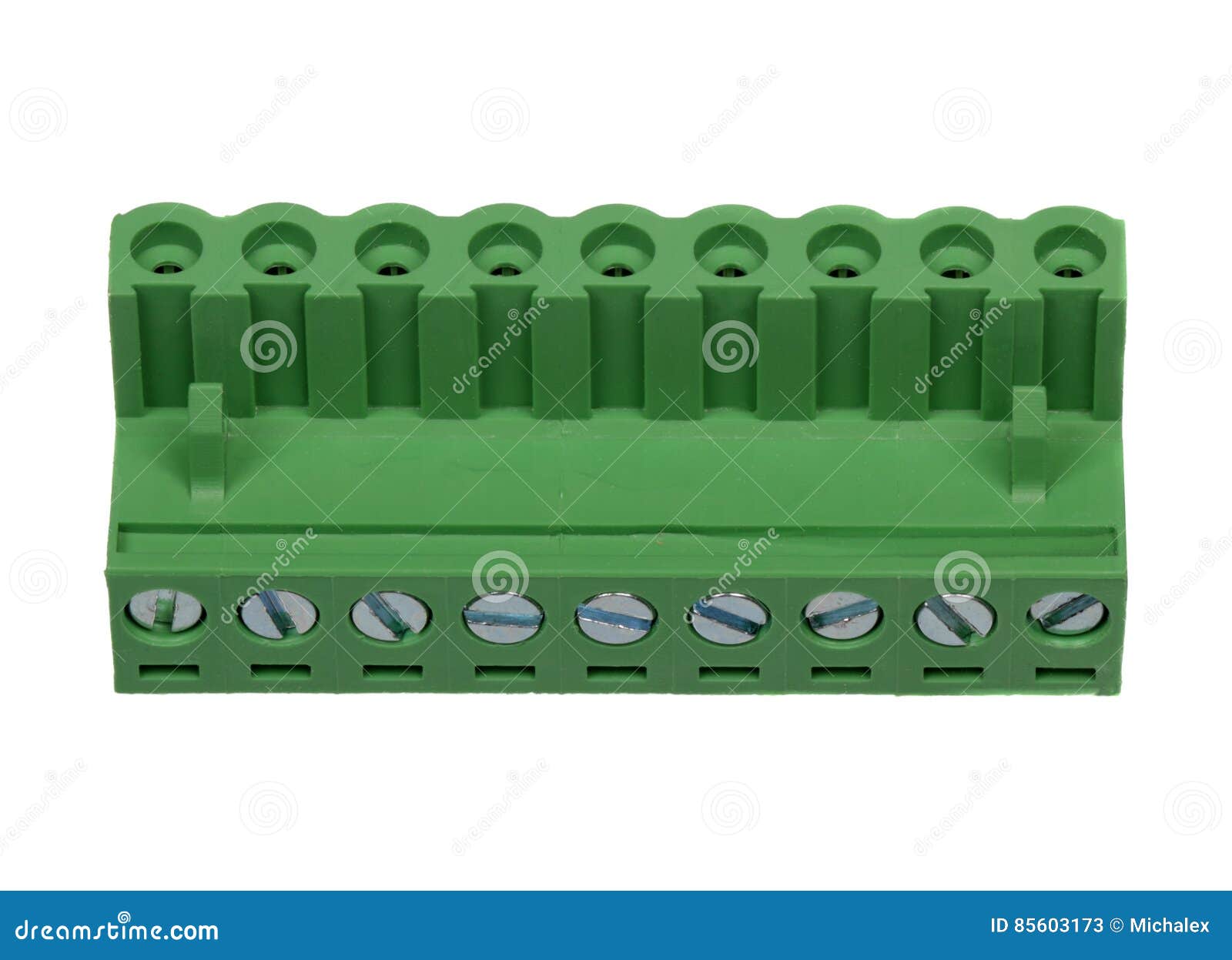 Green electrical connector stock image. Image of line - 85603173