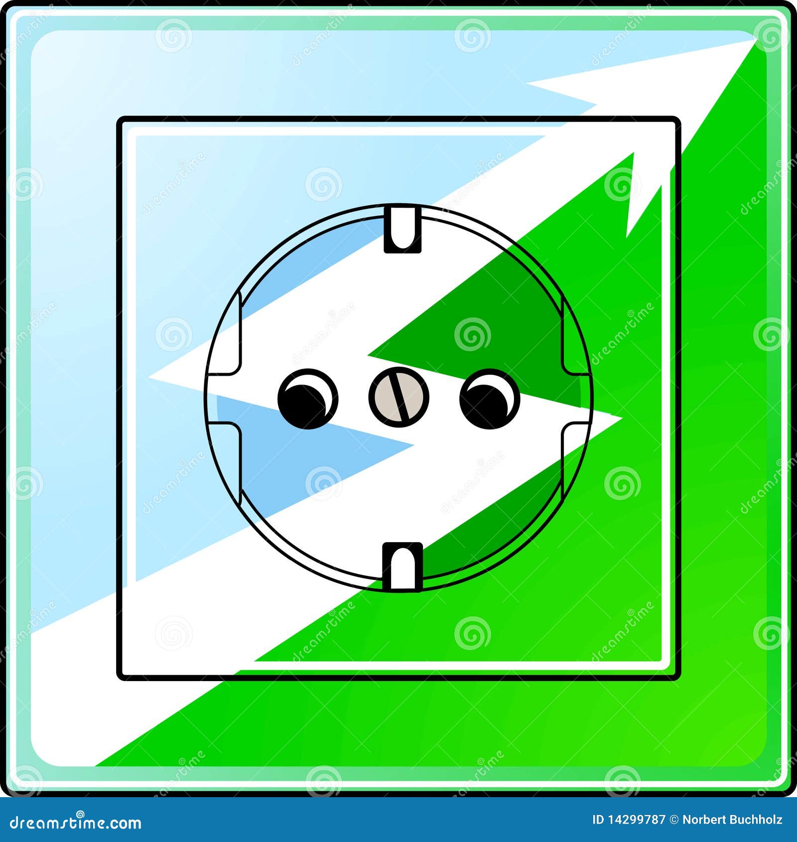 Green electrical energy stock illustration. Illustration of idea - 14299787