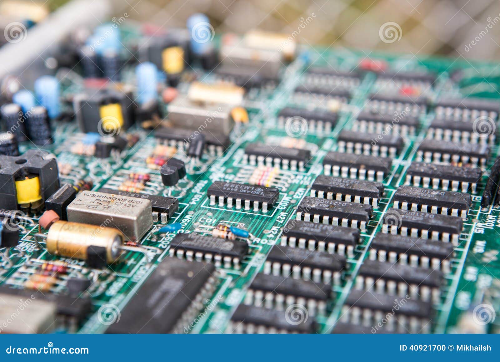 Green electrical plate stock photo. Image of connection - 40921700