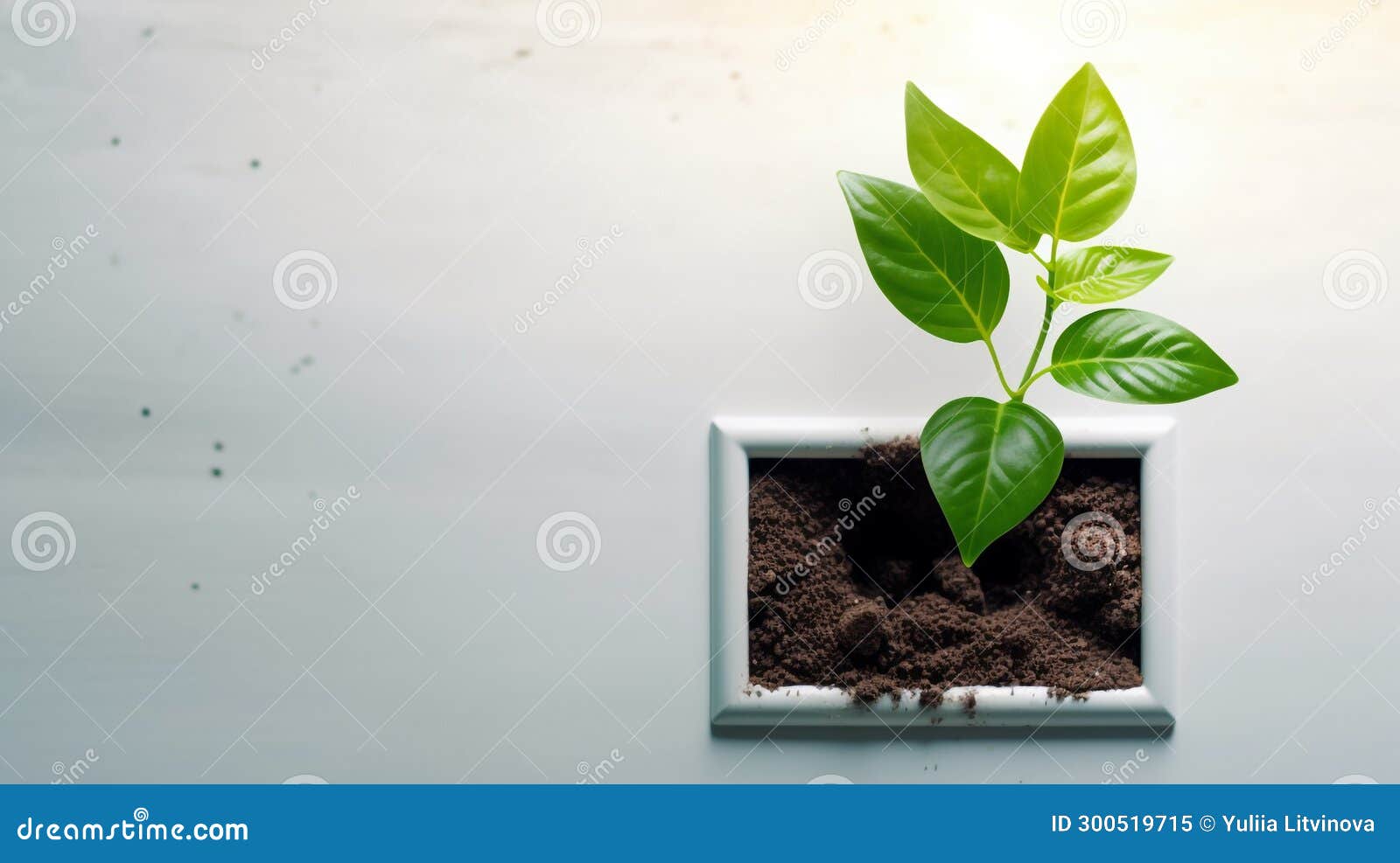 Green Electricity, Environmental Protection, Green Plant Casting Out of ...