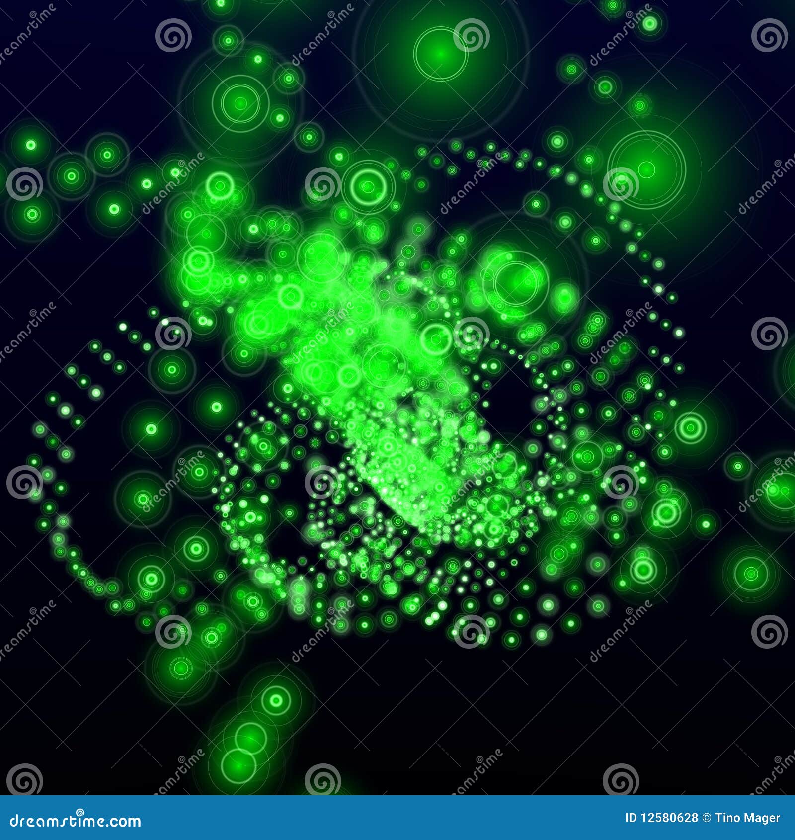 Green Electronic Background Stock Illustration - Illustration of clean ...