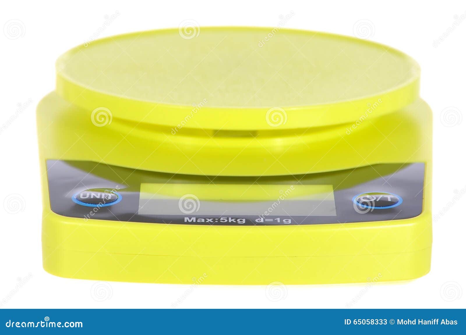 Green Electronic Digital Kitchen Scale Isolated on White Stock Image ...