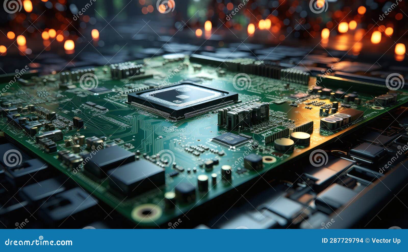Green Electronics Concept. Generative AI. Stock Photo - Image of ...