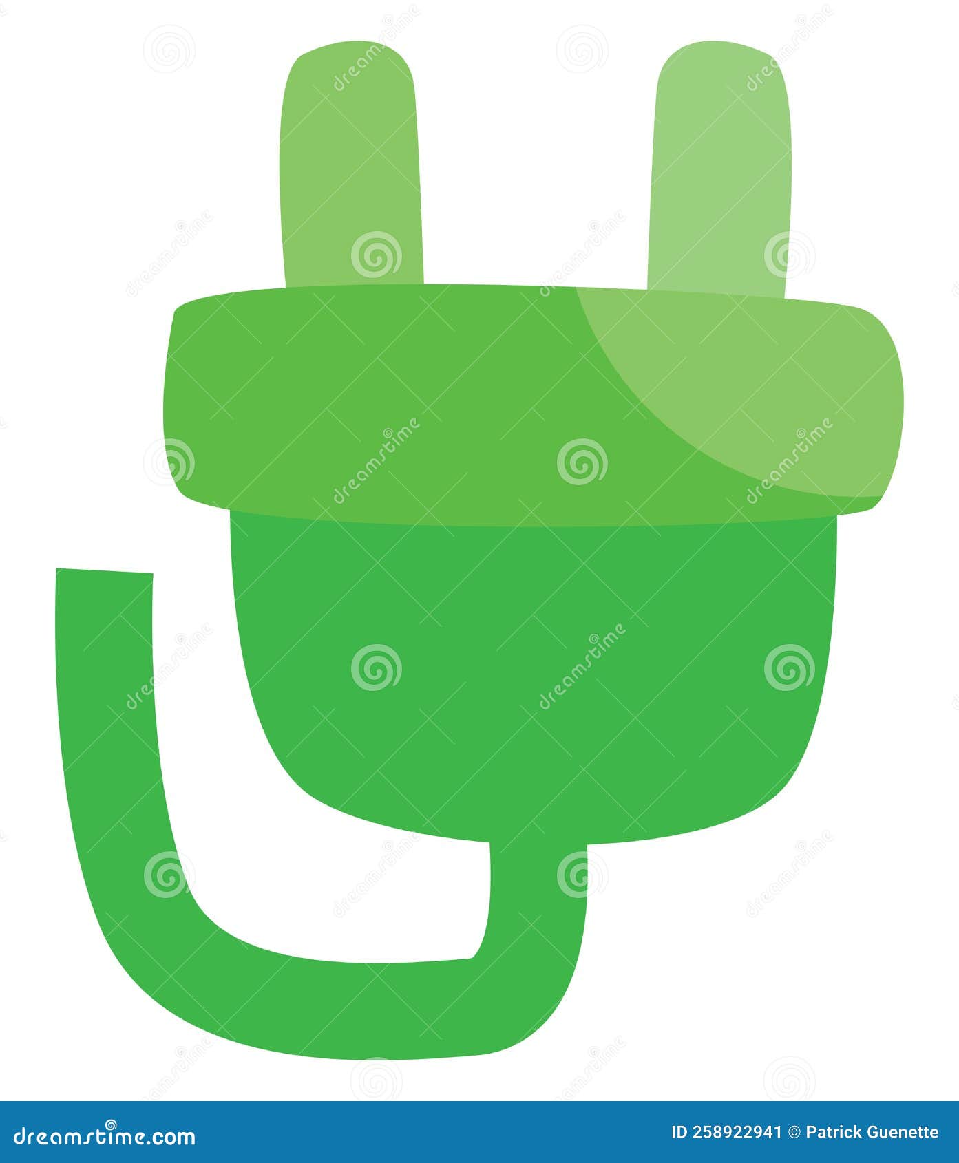 Green electronics, icon stock vector. Illustration of abstract - 258922941