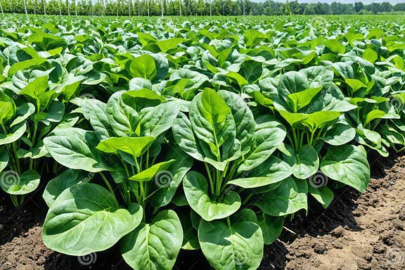 Green Elegance: a Glimpse into the Lush Spinach Fields of Modern ...