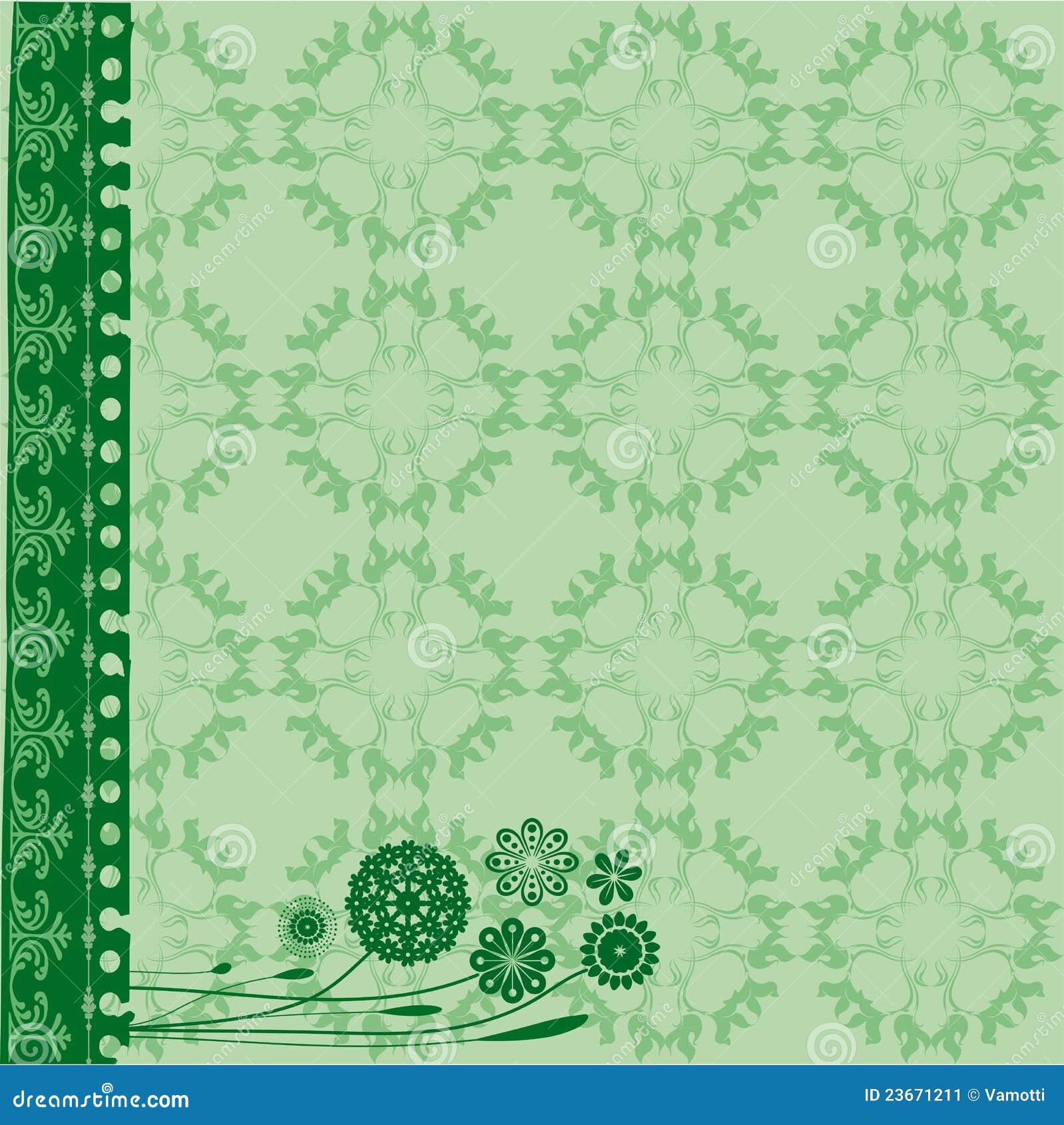 Green elegant background stock vector. Illustration of pattern - 23671211