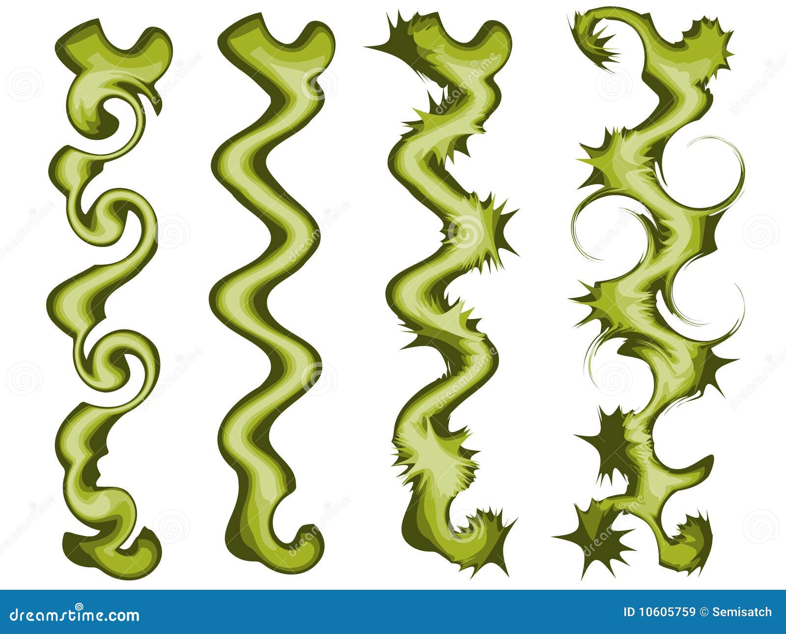 Green elements stock illustration. Illustration of cool - 10605759