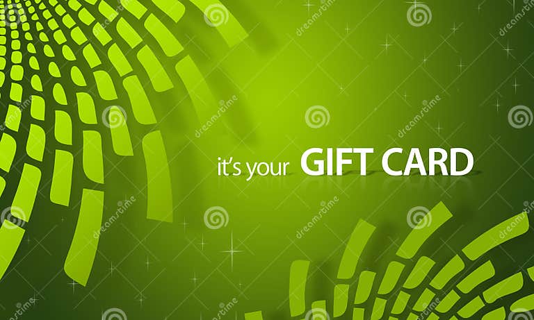 Green Elements Gift Card stock illustration. Illustration of sale ...