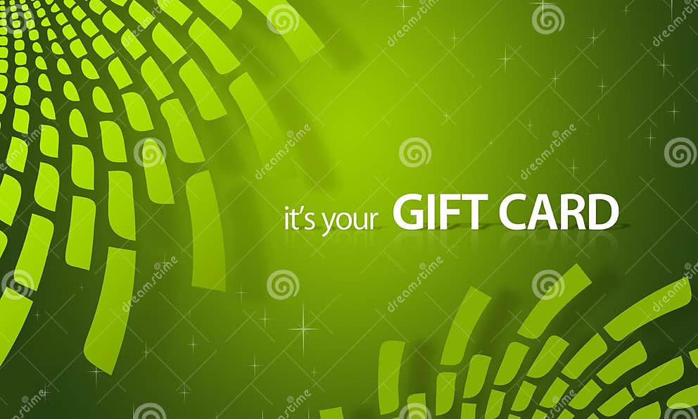 Green Elements Gift Card stock illustration. Illustration of sale ...