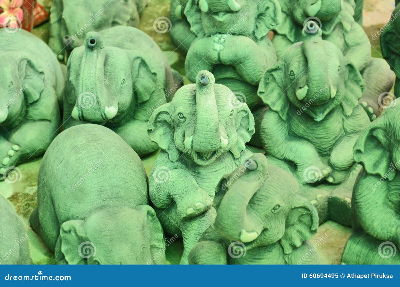 Green Elephant Statue Using Plants Stock Photo | CartoonDealer.com ...
