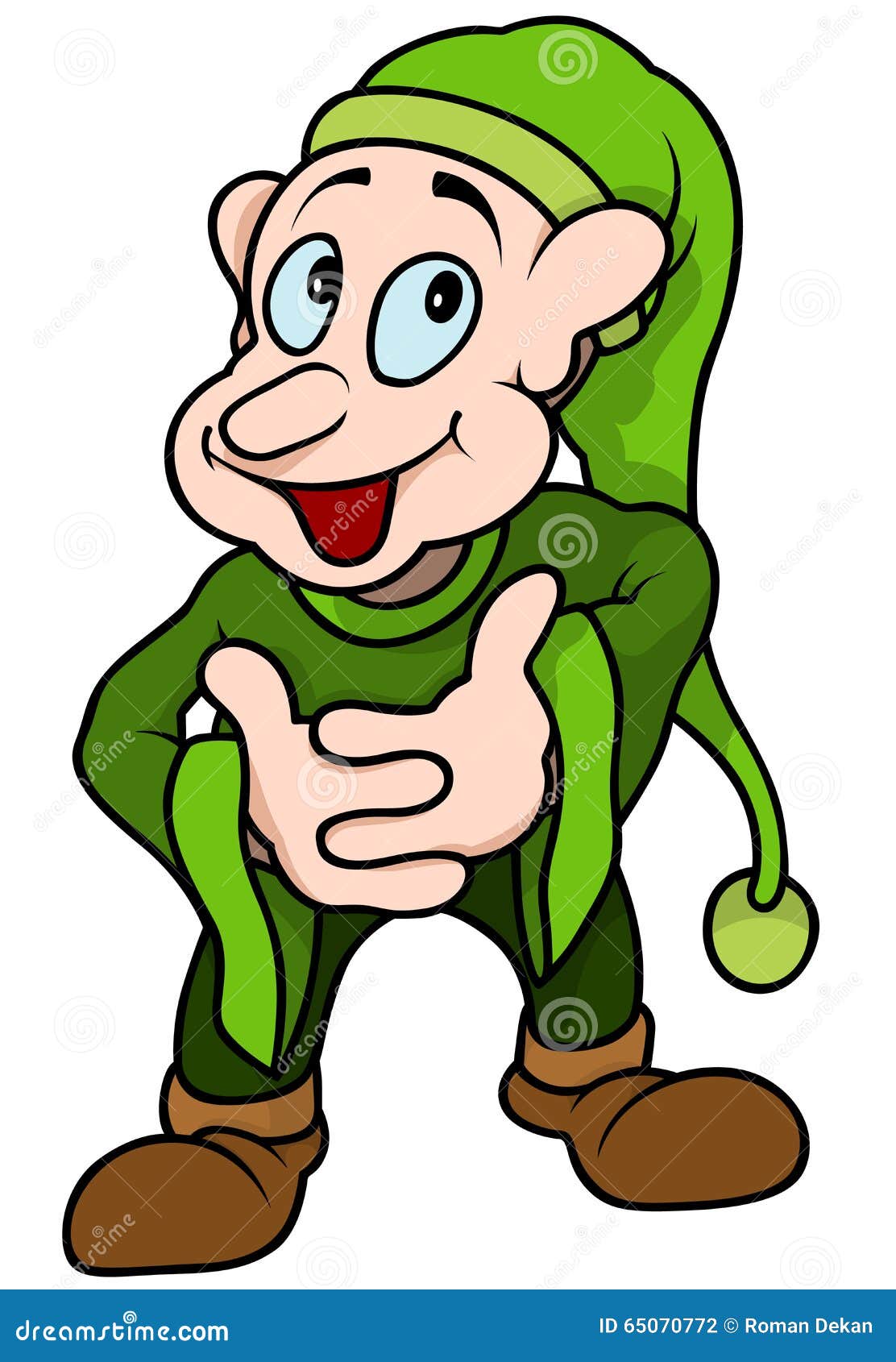 Green Elf stock vector. Illustration of isolate, character - 65070772