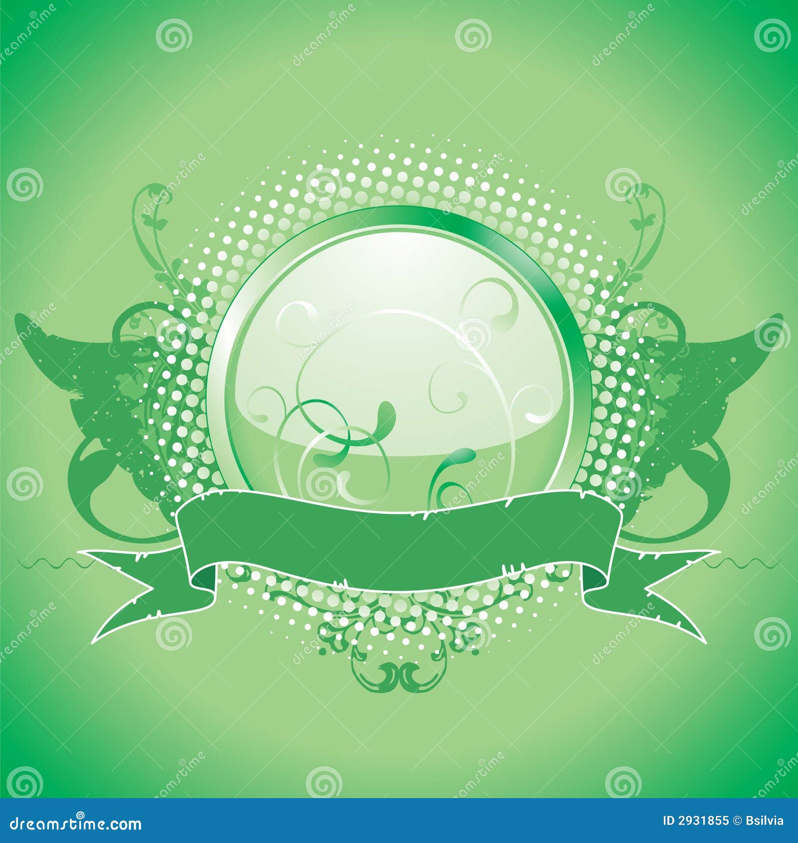 Green Emblem, Design Element Stock Vector - Illustration of ribbon ...