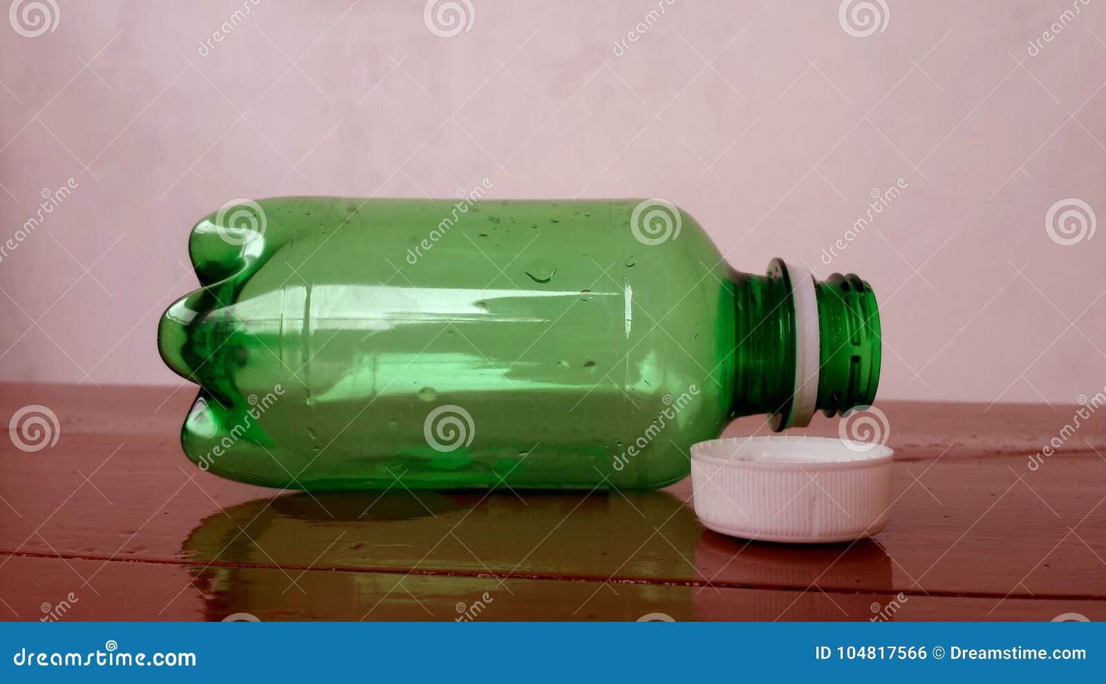 Green Empty Bottled Soft Drink Stock Photo - Image of object, clean ...