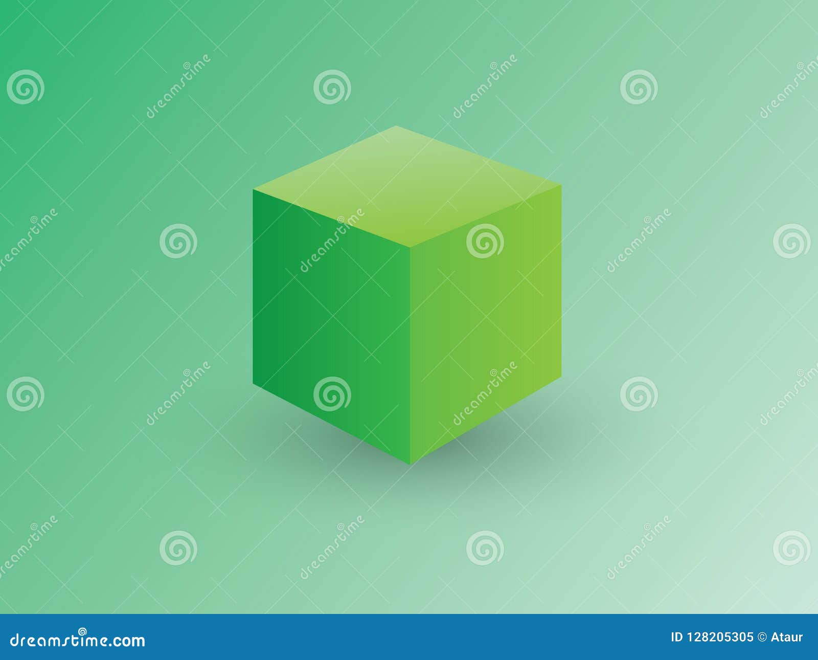 A Green Empty Square Box on Green Background for Business Stock Vector ...