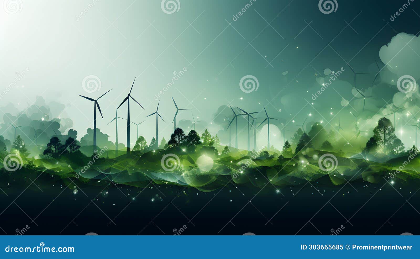 Green Energy Background, Environmentally Friendly Sustainable Power and ...