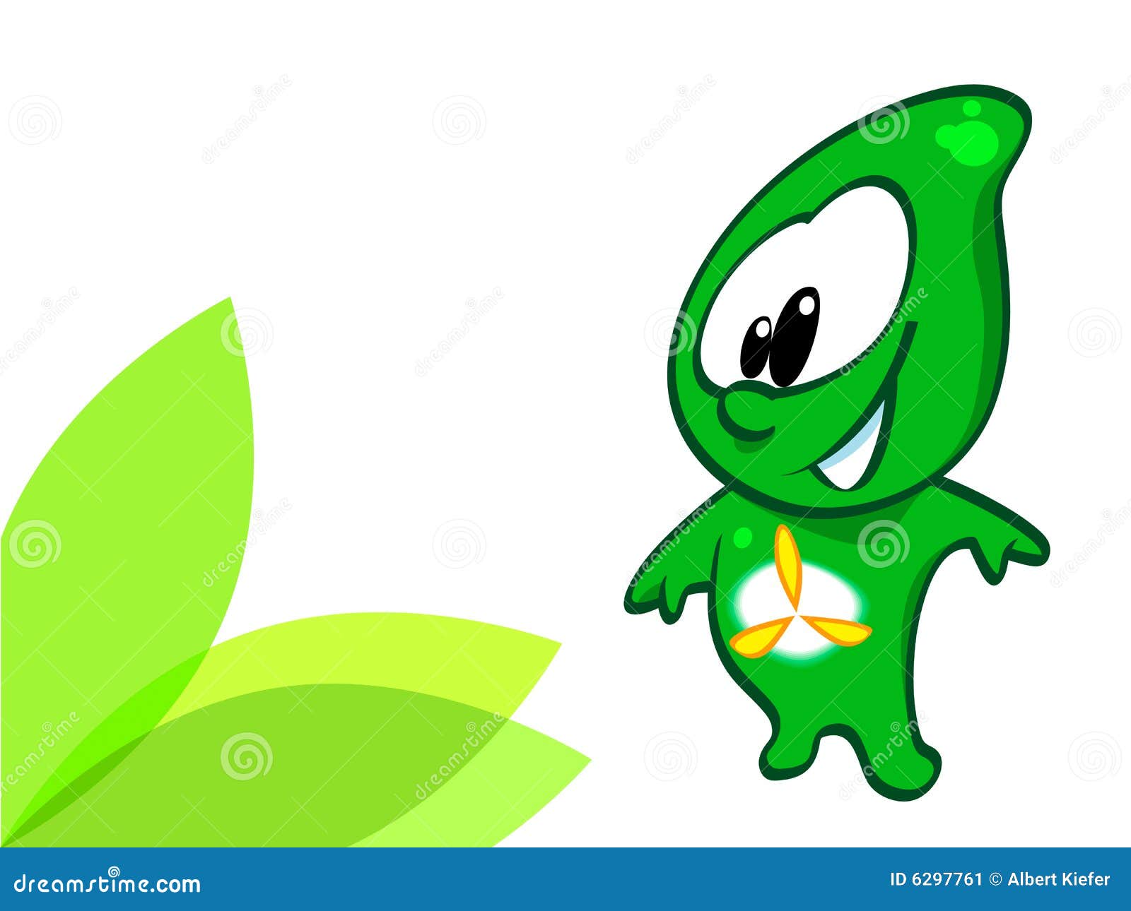 Green energy character stock vector. Illustration of graphically - 6297761