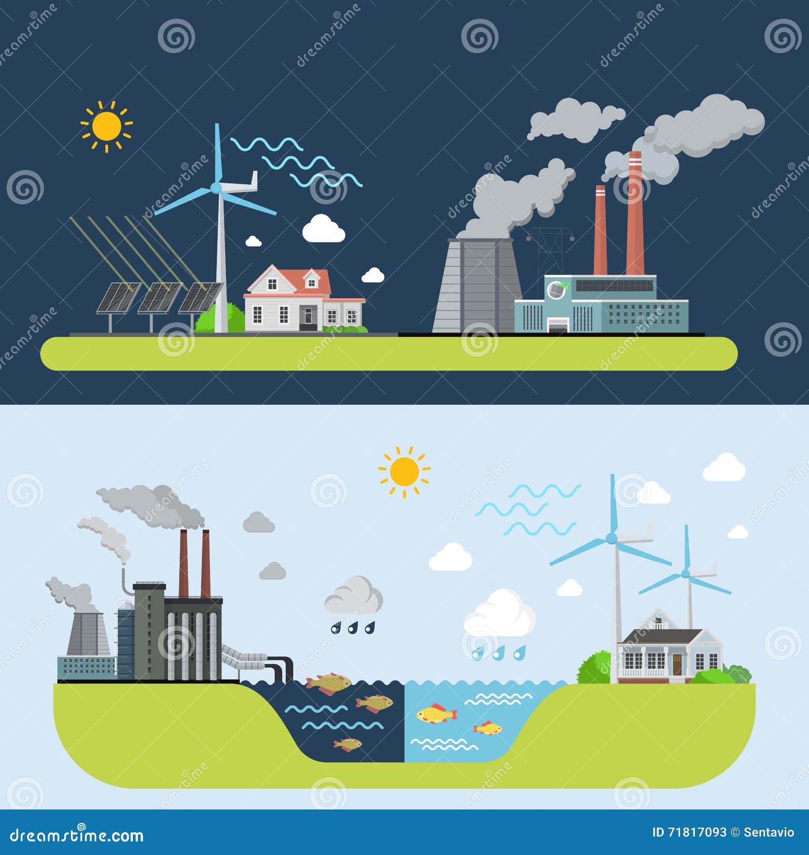Clean And Polluted Earth Planet Globe Cartoon Vector | CartoonDealer ... Clean And Polluted Earth Planet Globe Cartoon Vector | CartoonDealer ...