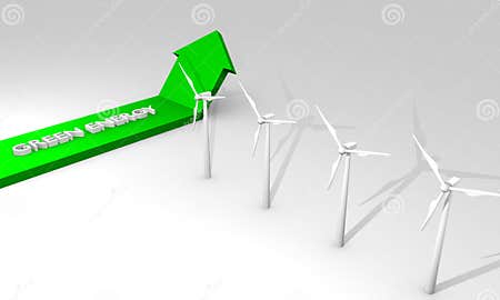 Green energy concept stock illustration. Illustration of ecologic ...