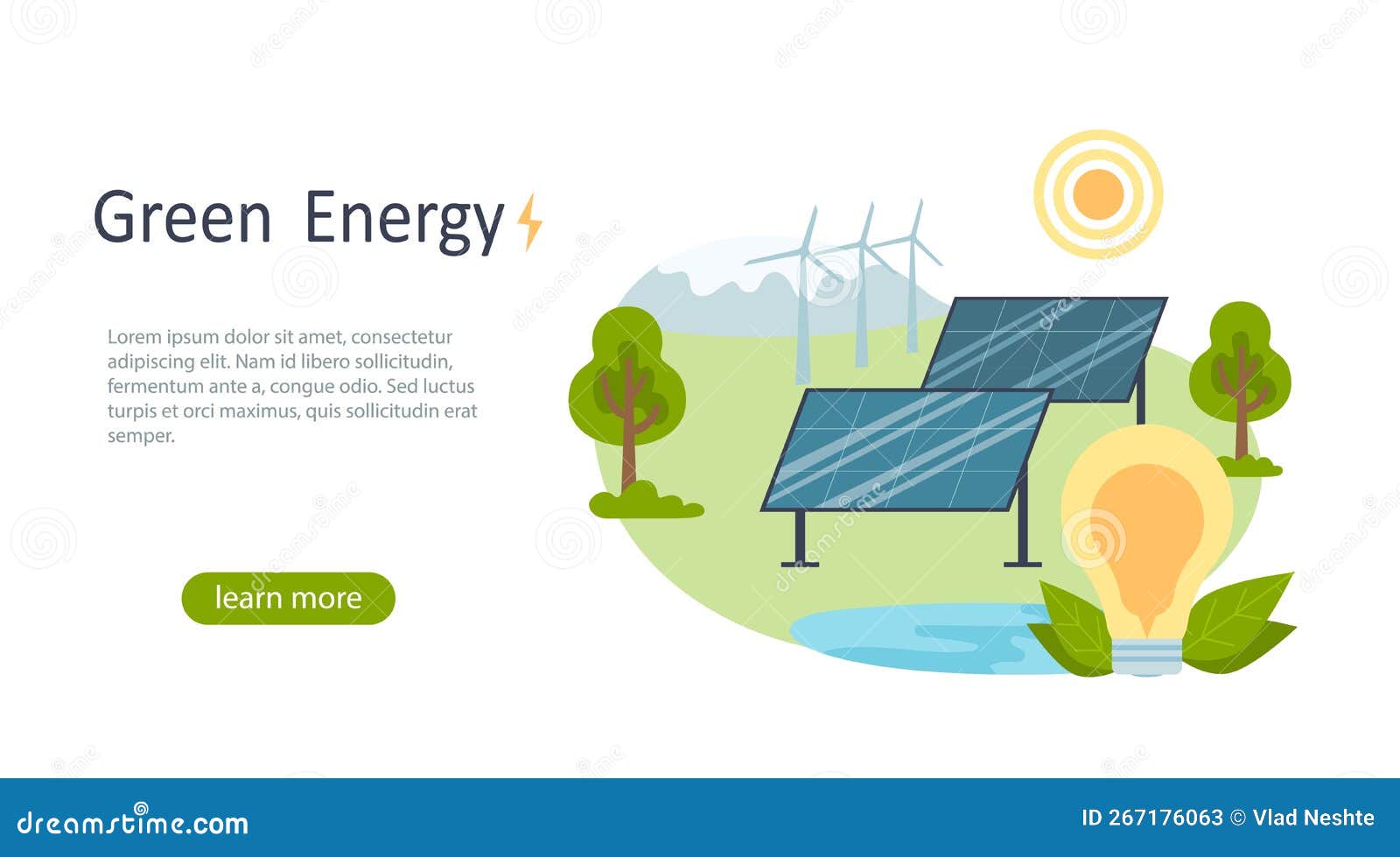 Green Energy. Concept Design Energy Saving, Solar Energy Accumulation ...