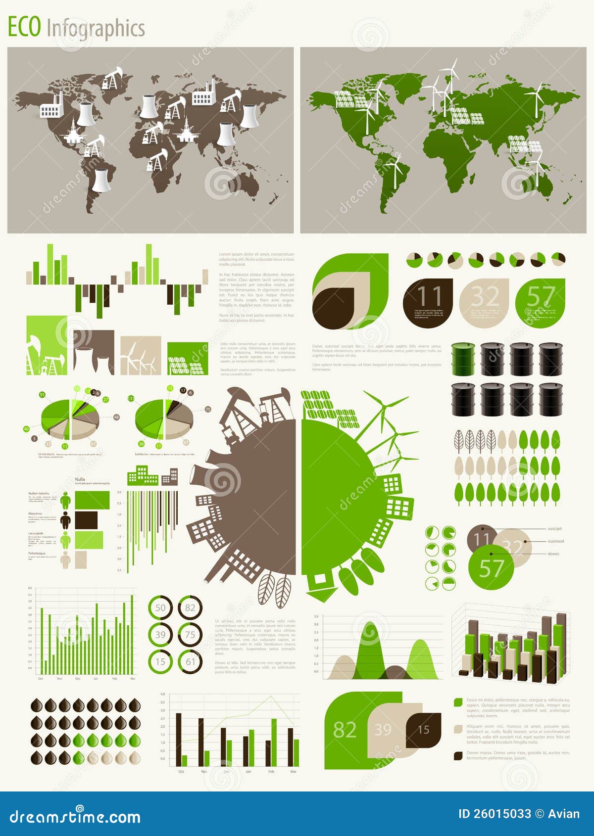Ecology Infographic. Recycle, Reduce, Reuse Vector Illustration ...
