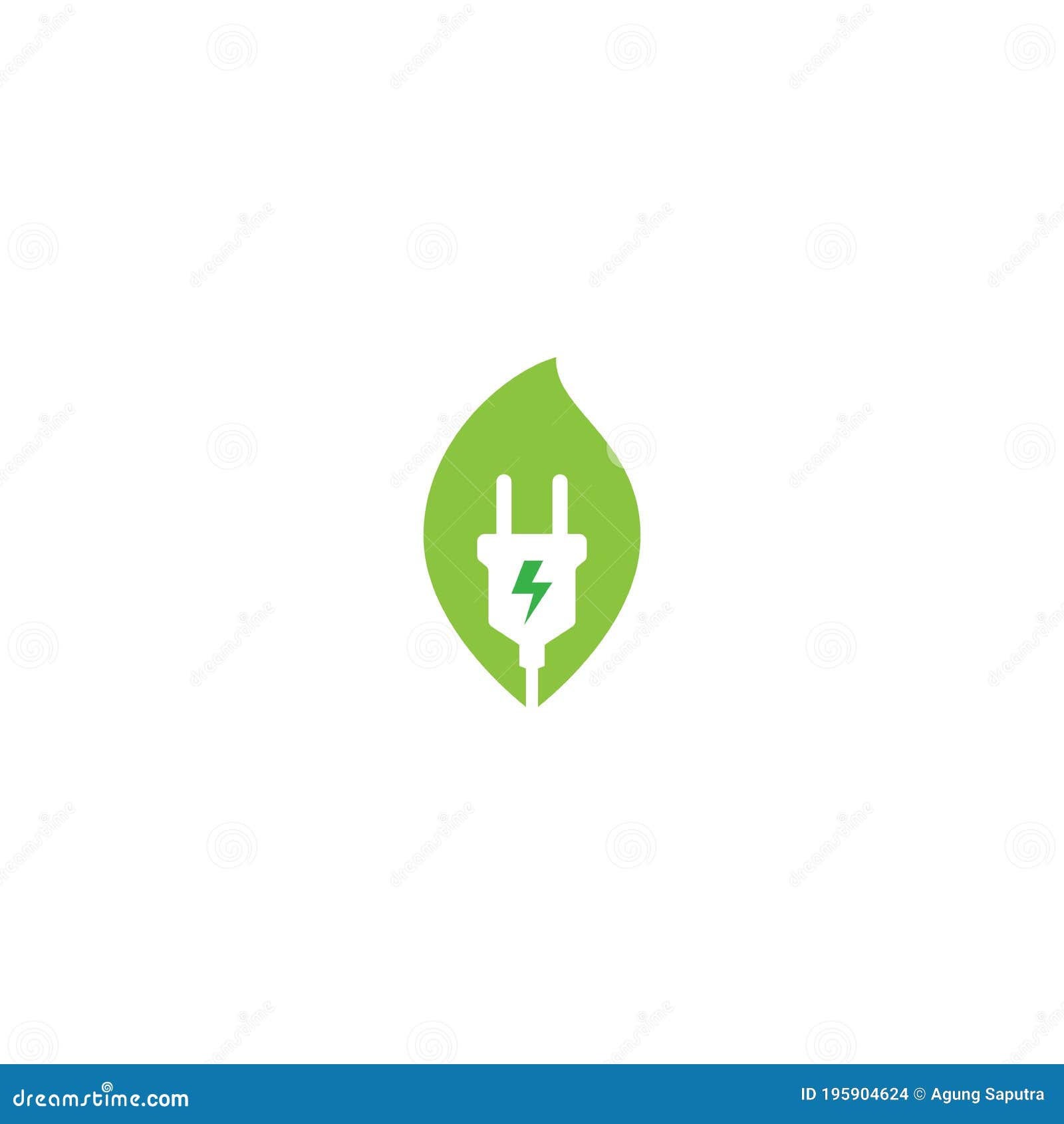 Green Energy, Electric Plugs Leaf Logo Design Stock Vector ...