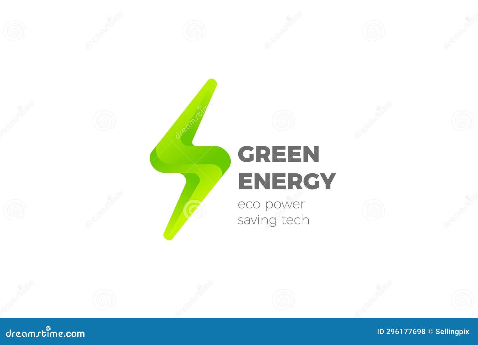 Green Energy Flash Lightning Bolt Logo Design Vector Template. Power ...