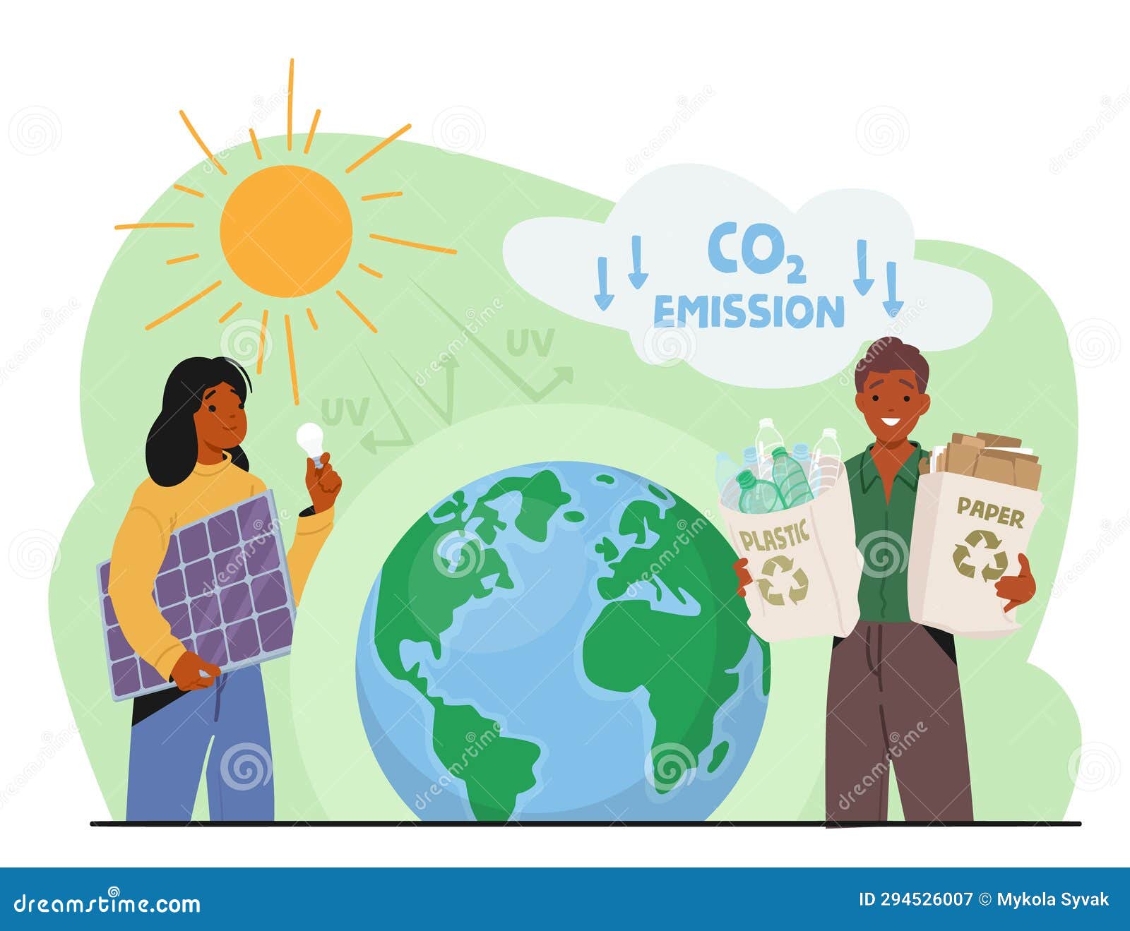 Energy And Global Decarbonization On Digital Globe Background Royalty ...