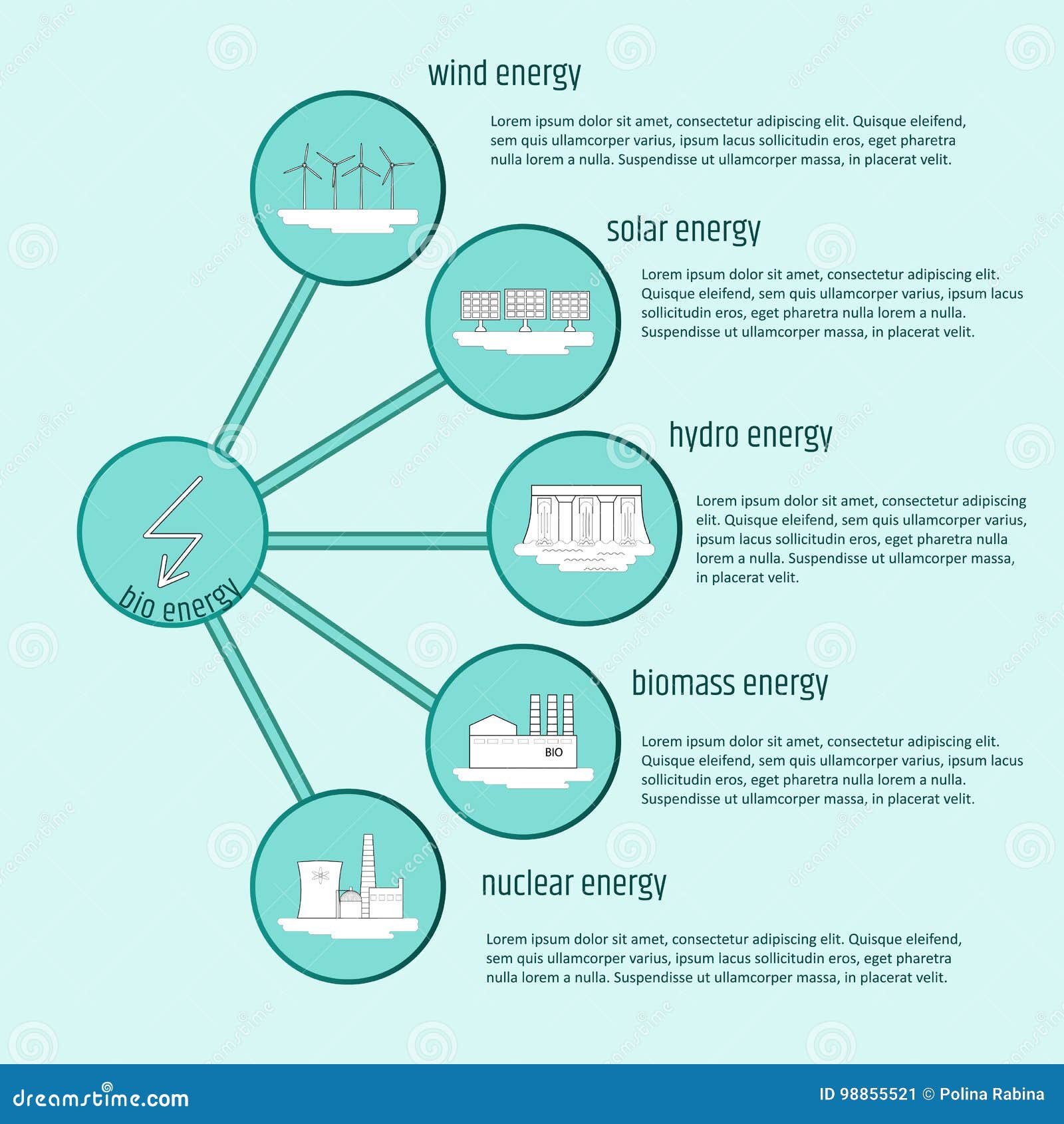 Green Energy. Infographics. Stock Vector - Illustration of presentation ...