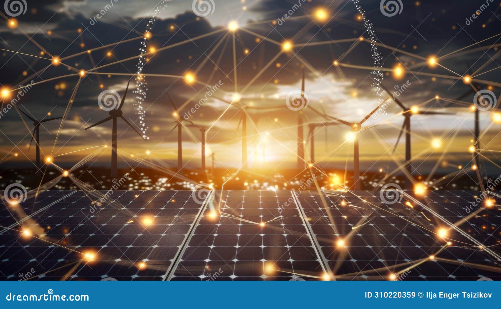 Green Energy Integration with Wind Turbines, Solar Panels, and Eco ...