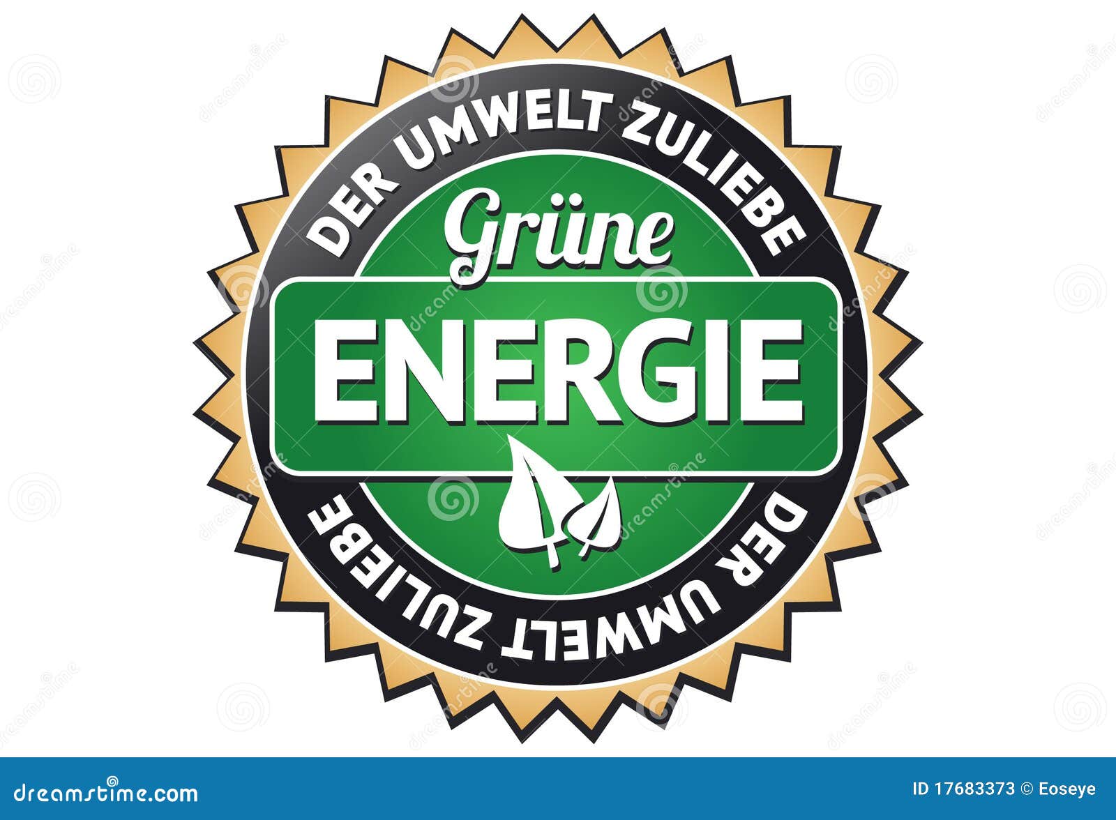 Green Energy Label stock illustration. Illustration of service - 17683373