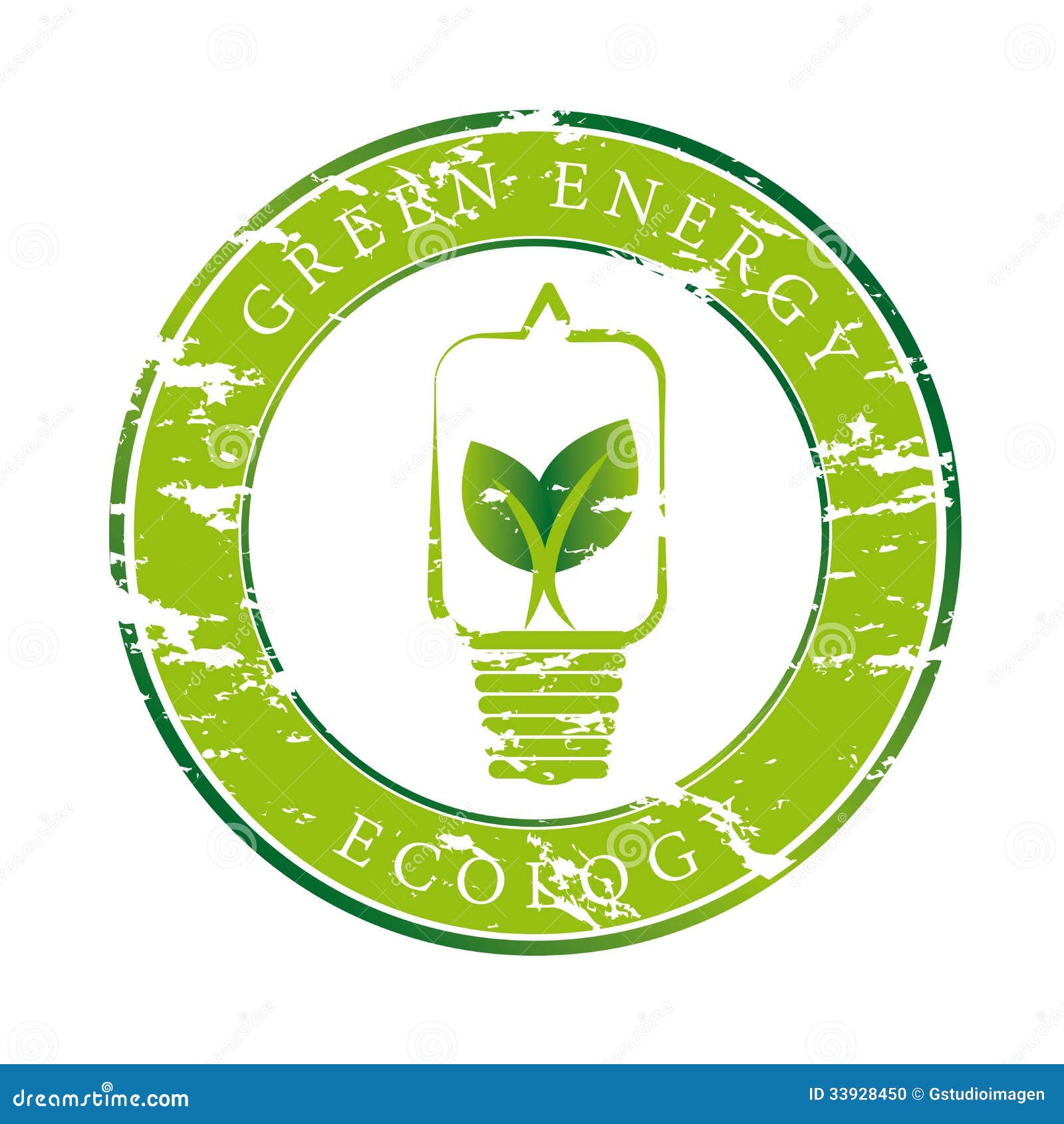 Green energy label stock vector. Illustration of graphic - 33928450