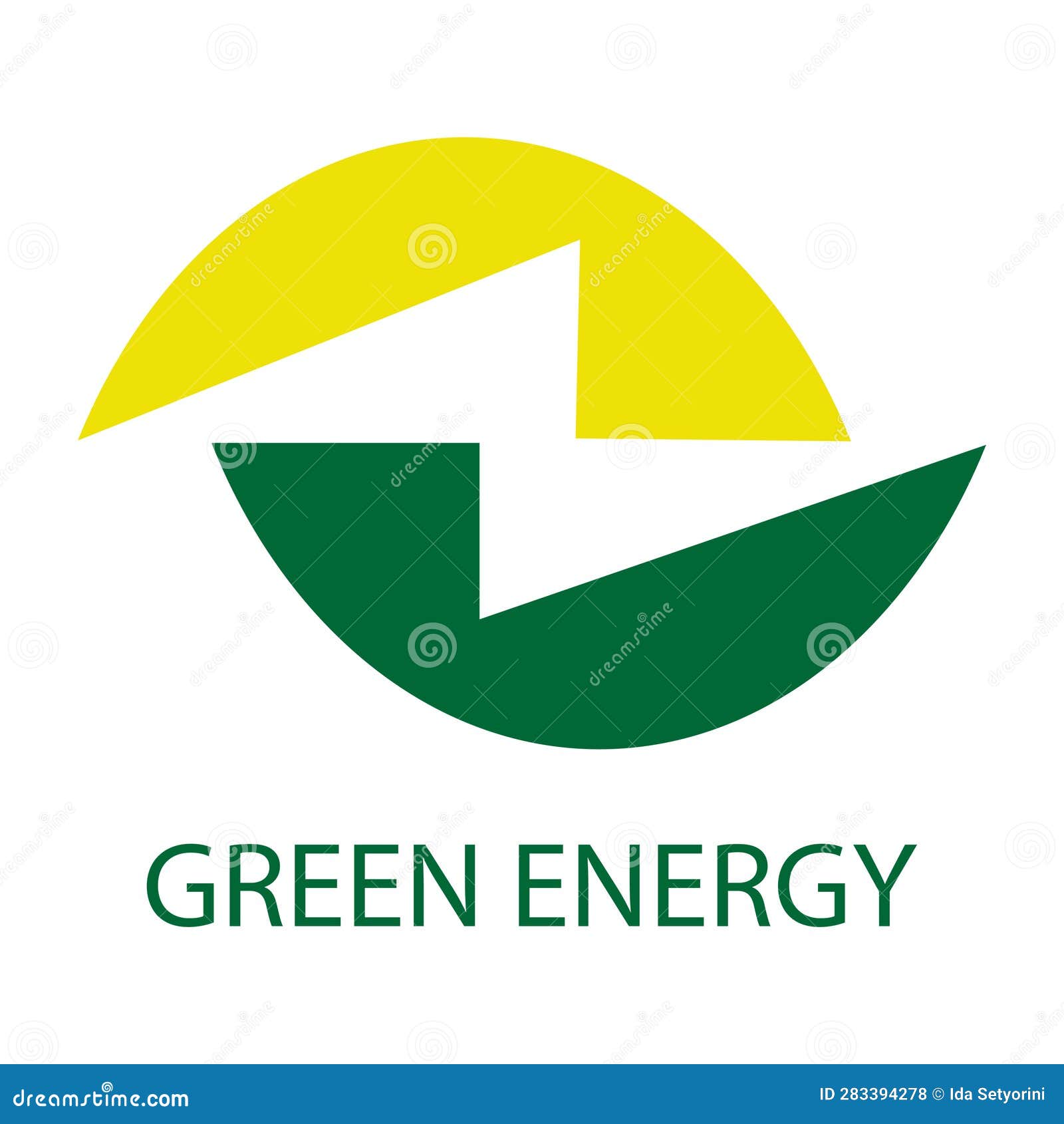 Green energy logo vector stock illustration. Illustration of ecology ...