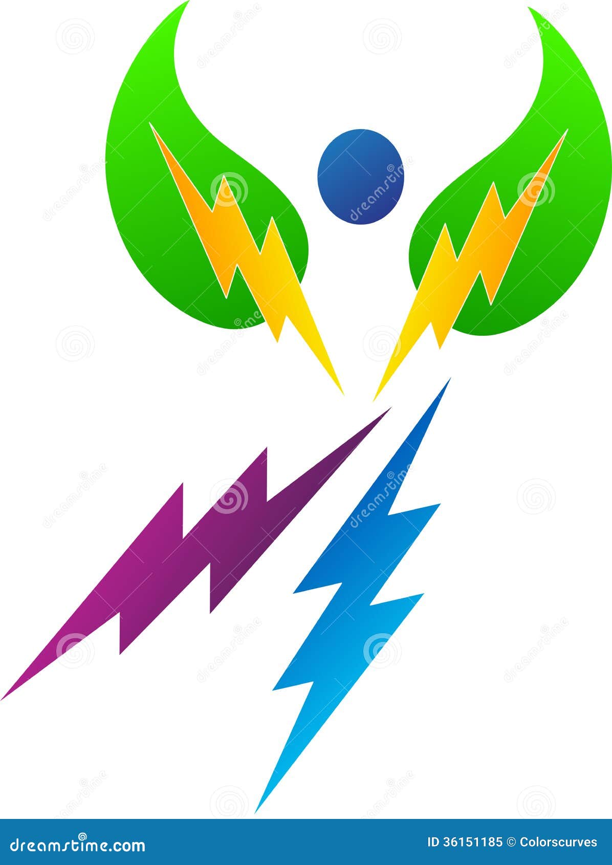 Green energy man stock vector. Illustration of bright - 36151185