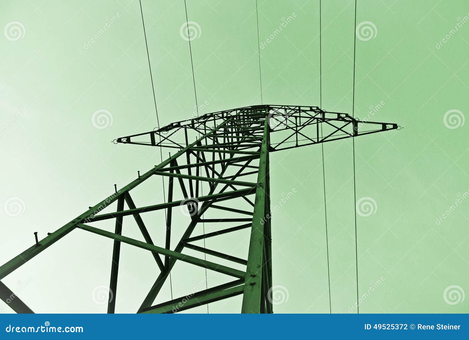 Green Energy - Powerline Pole Stock Photo - Image of wire, powerline ...