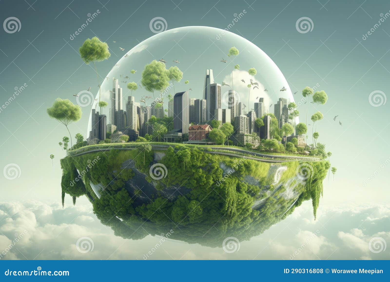 Green Energy and Renewable Innovation Concept. Generative AI Stock Photo - Image of idea ...