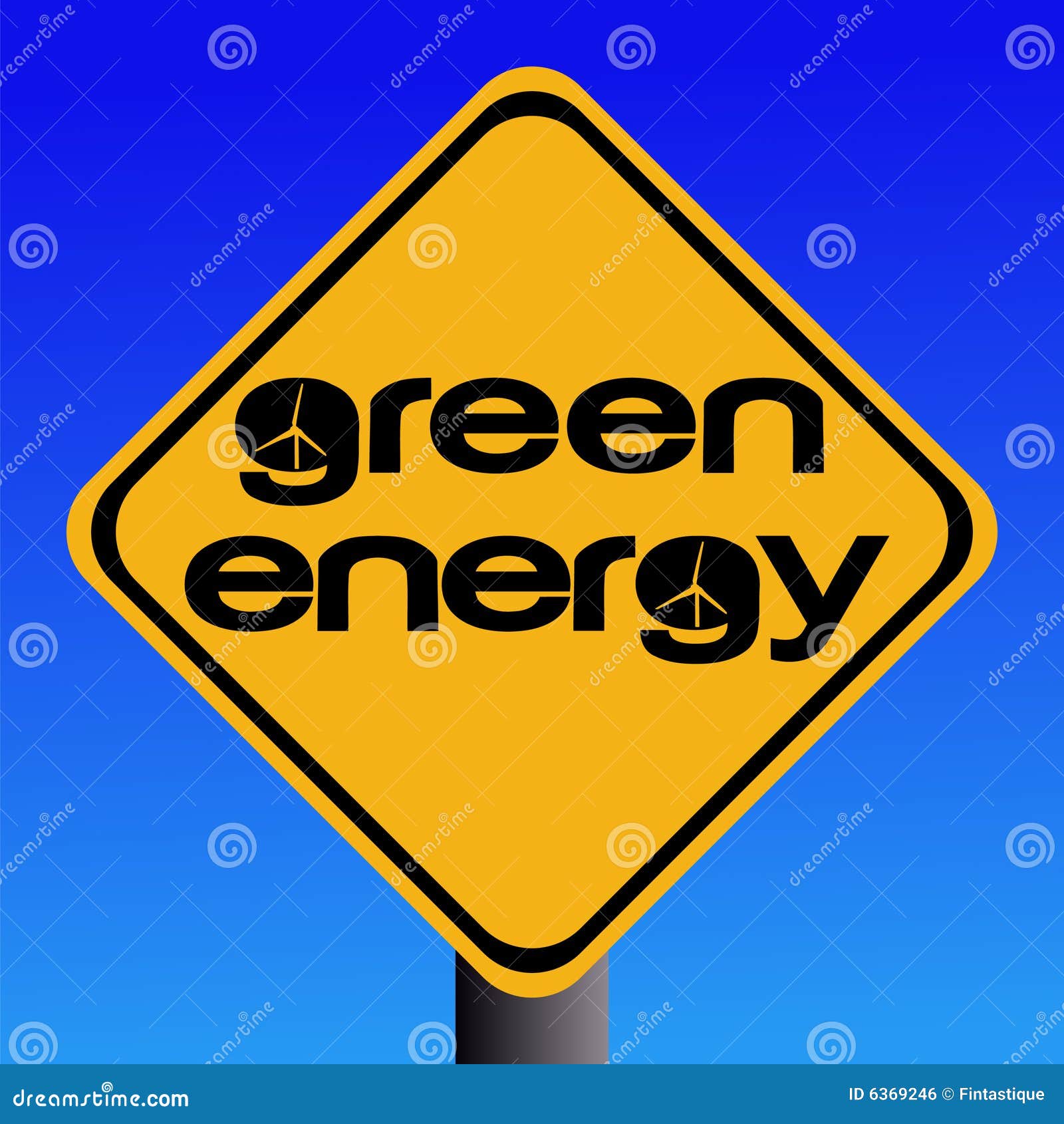 Green energy sign stock vector. Illustration of green - 6369246