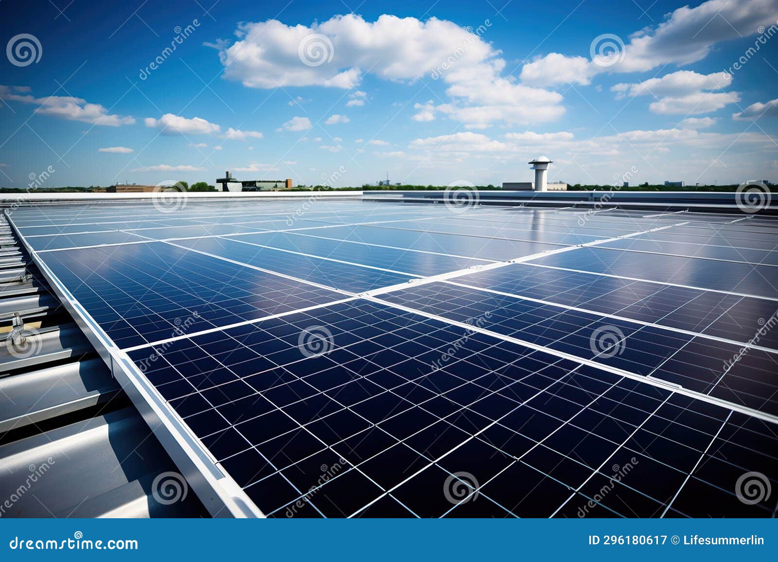 Green Energy Solution with Rooftop Photovoltaic Stock Image - Image of ...