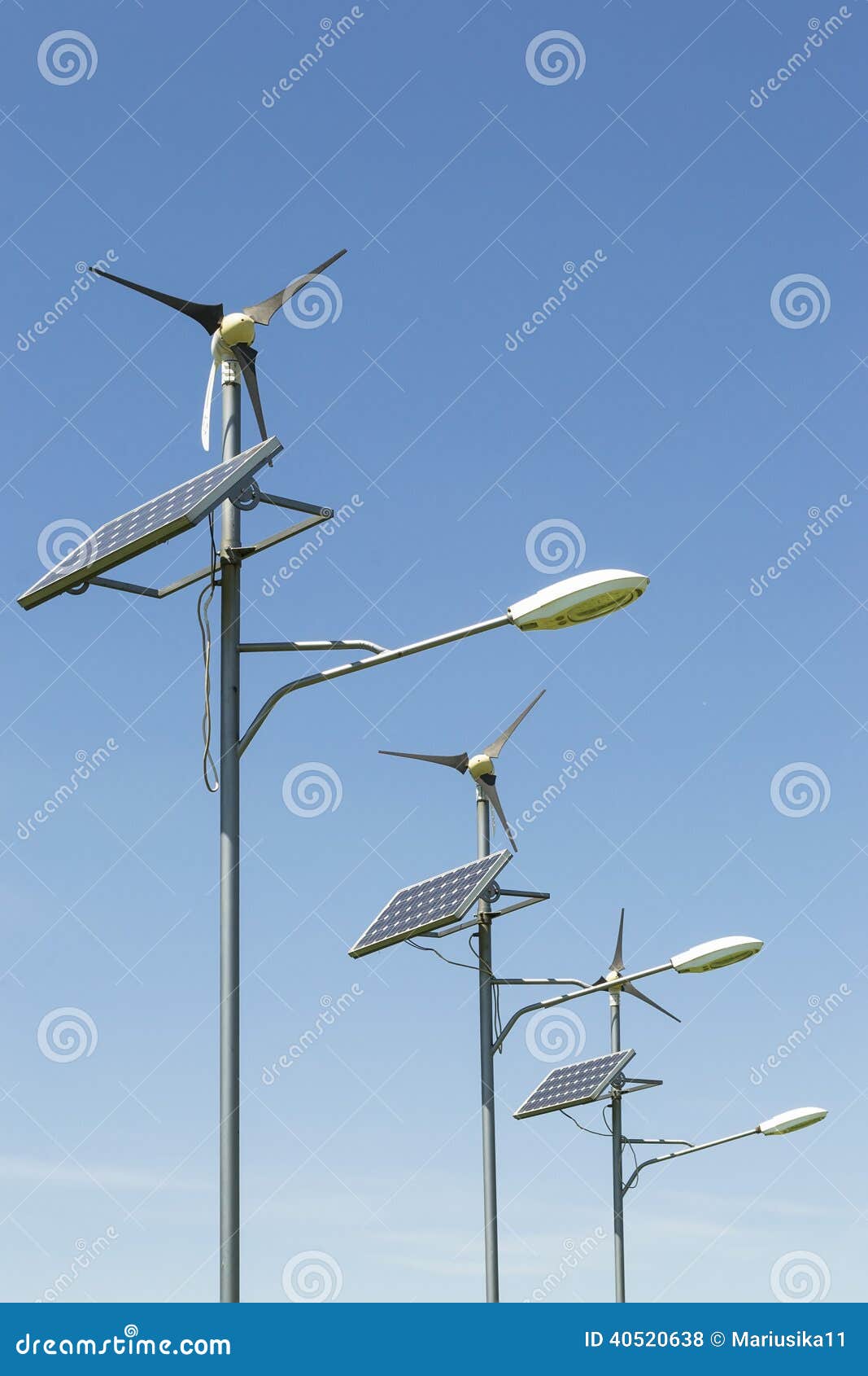 Green Energy Street Lighting Stock Photo - Image of light, solar: 40520638