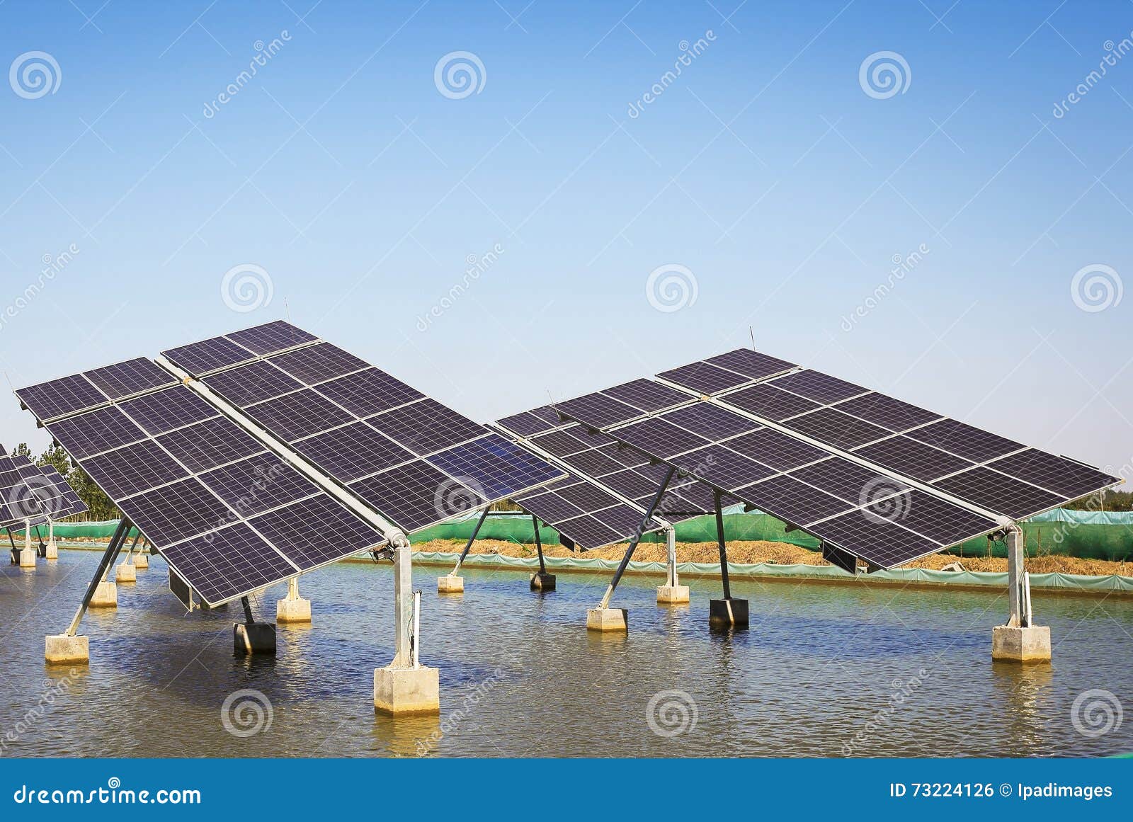 Green Energy and Sustainable Development of Solar Energy Stock Photo ...