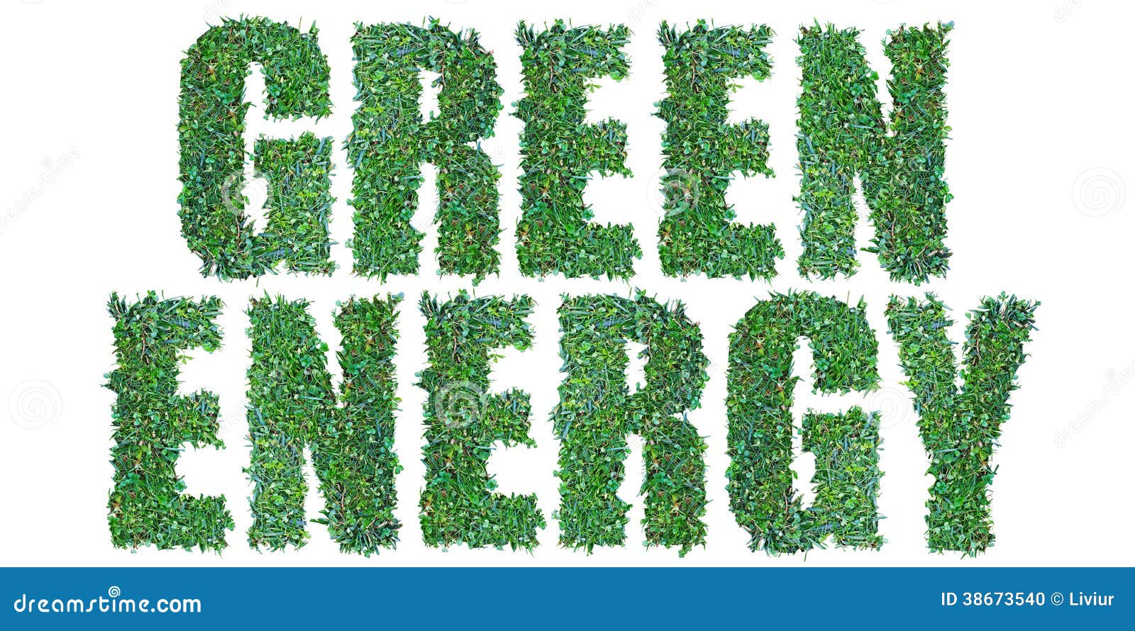 Green Energy Text stock illustration. Illustration of alternative ...