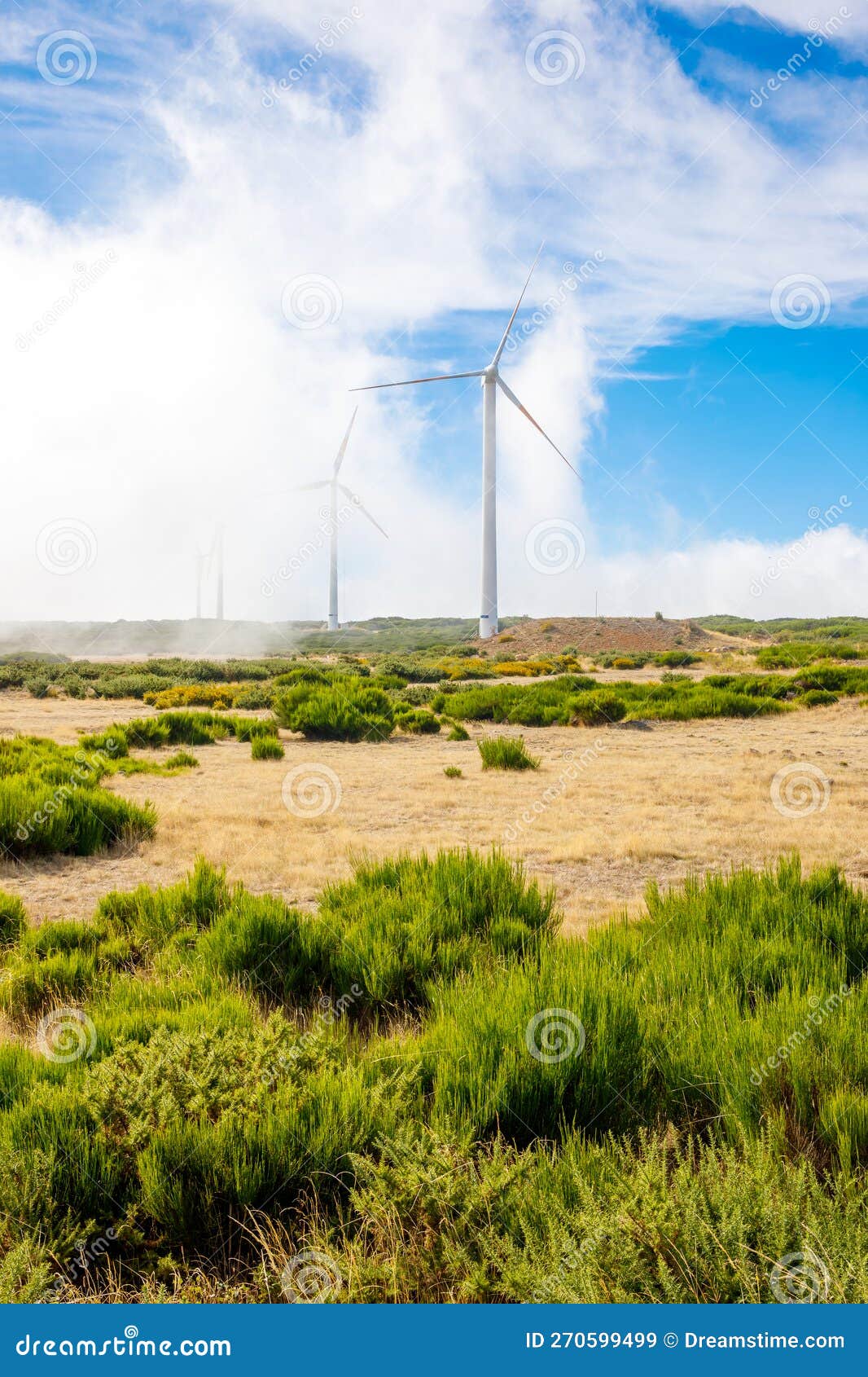 Green Energy - Wind Turbines, Windmill Generators. Stock Image - Image ...