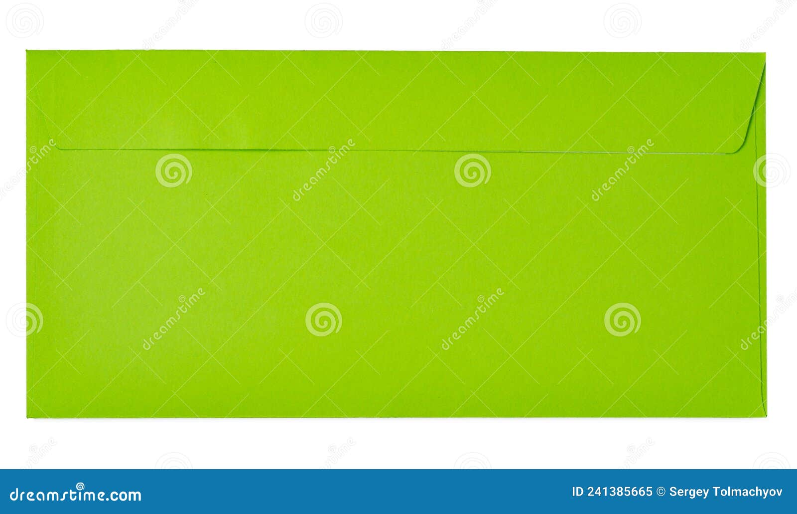 Green Envelope Isolated on White Background Stock Image - Image of mail ...